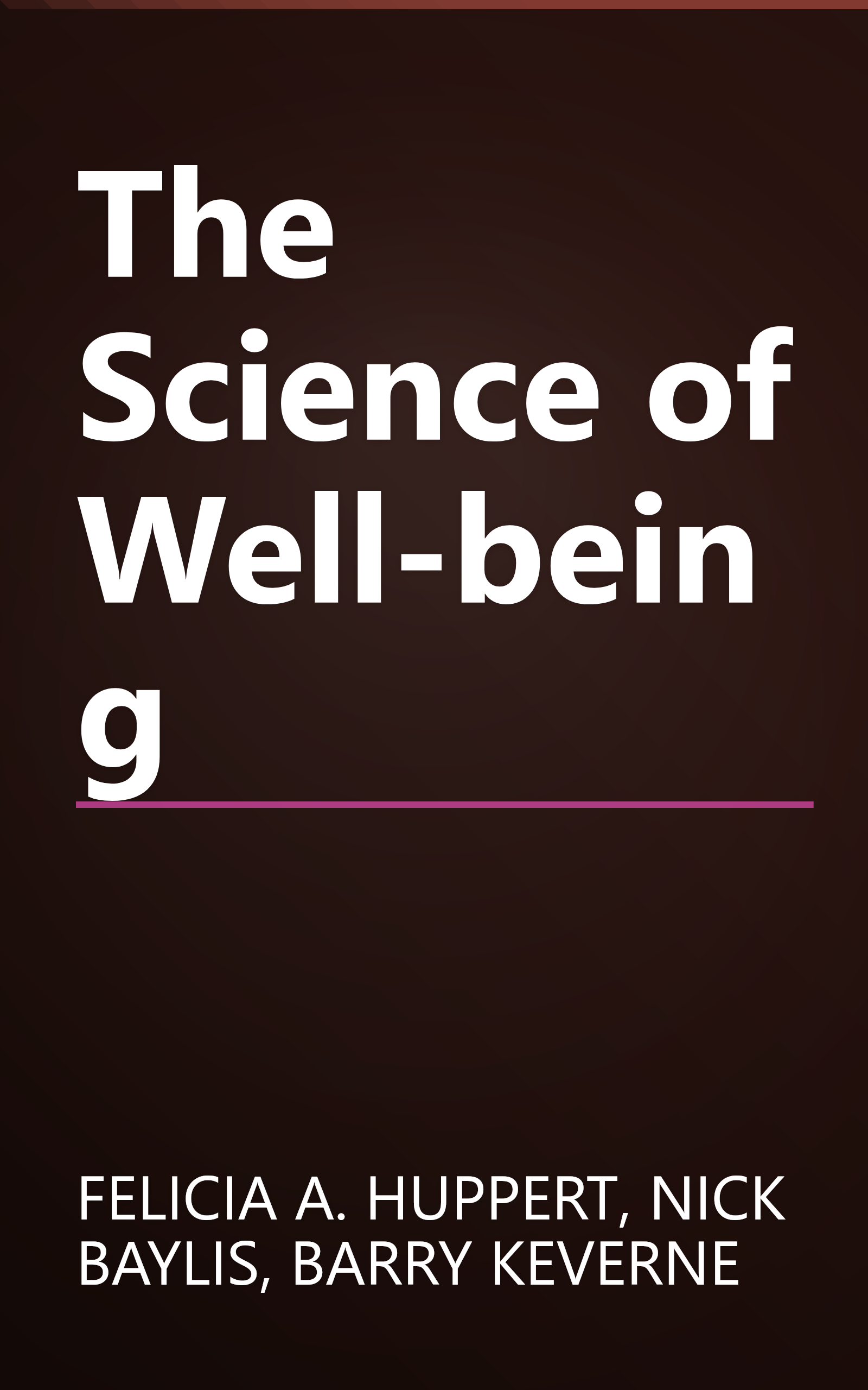 The Science of Well-being book cover
