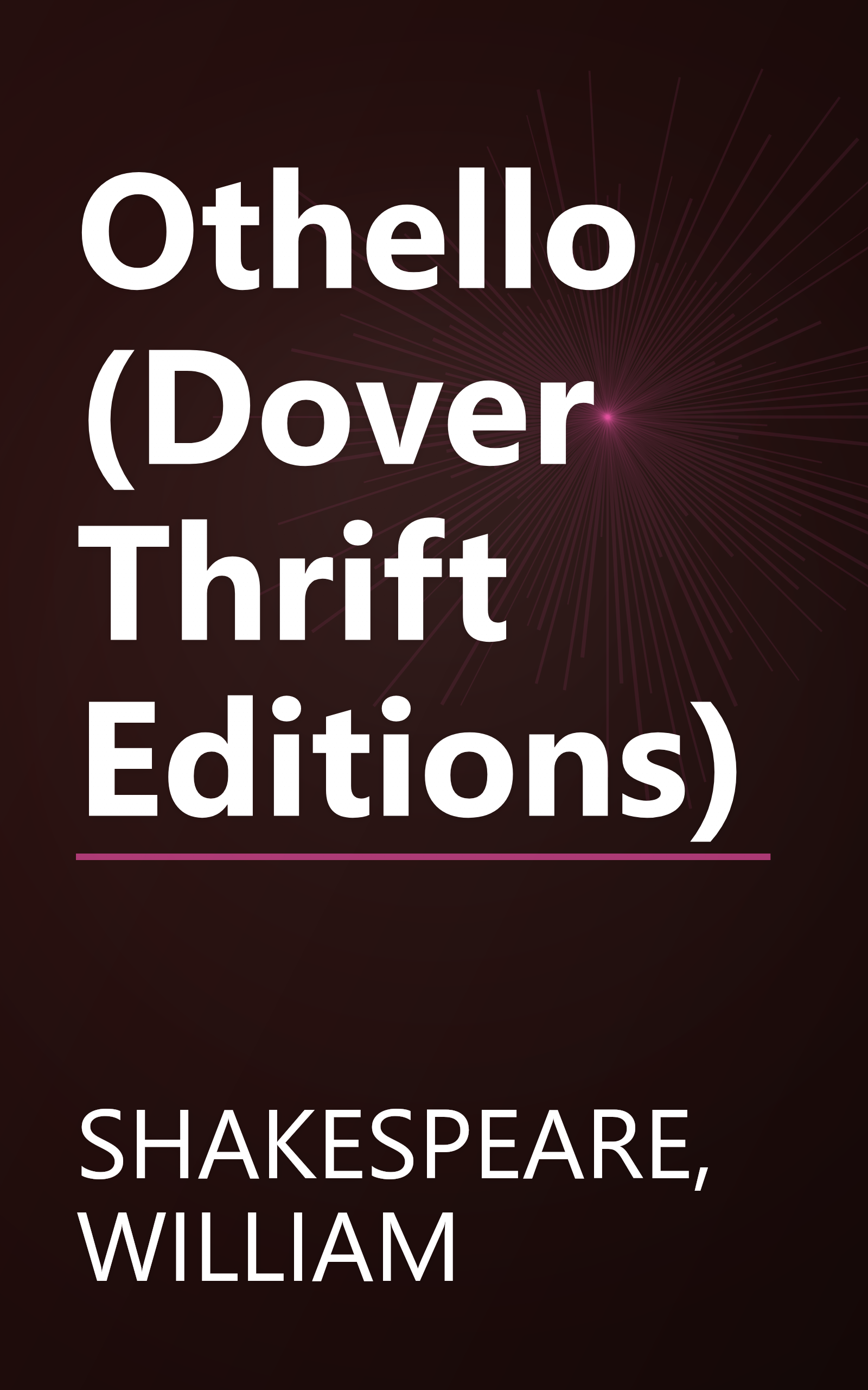 Othello (Dover Thrift Editions) book cover