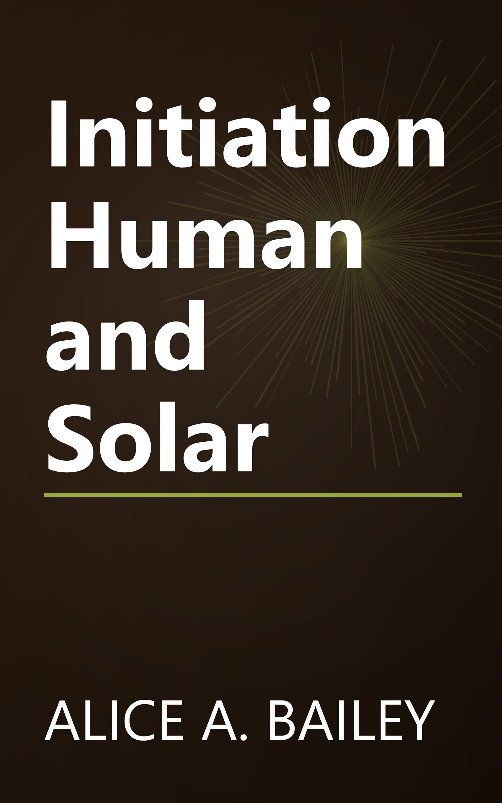 Initiation Human and Solar book cover