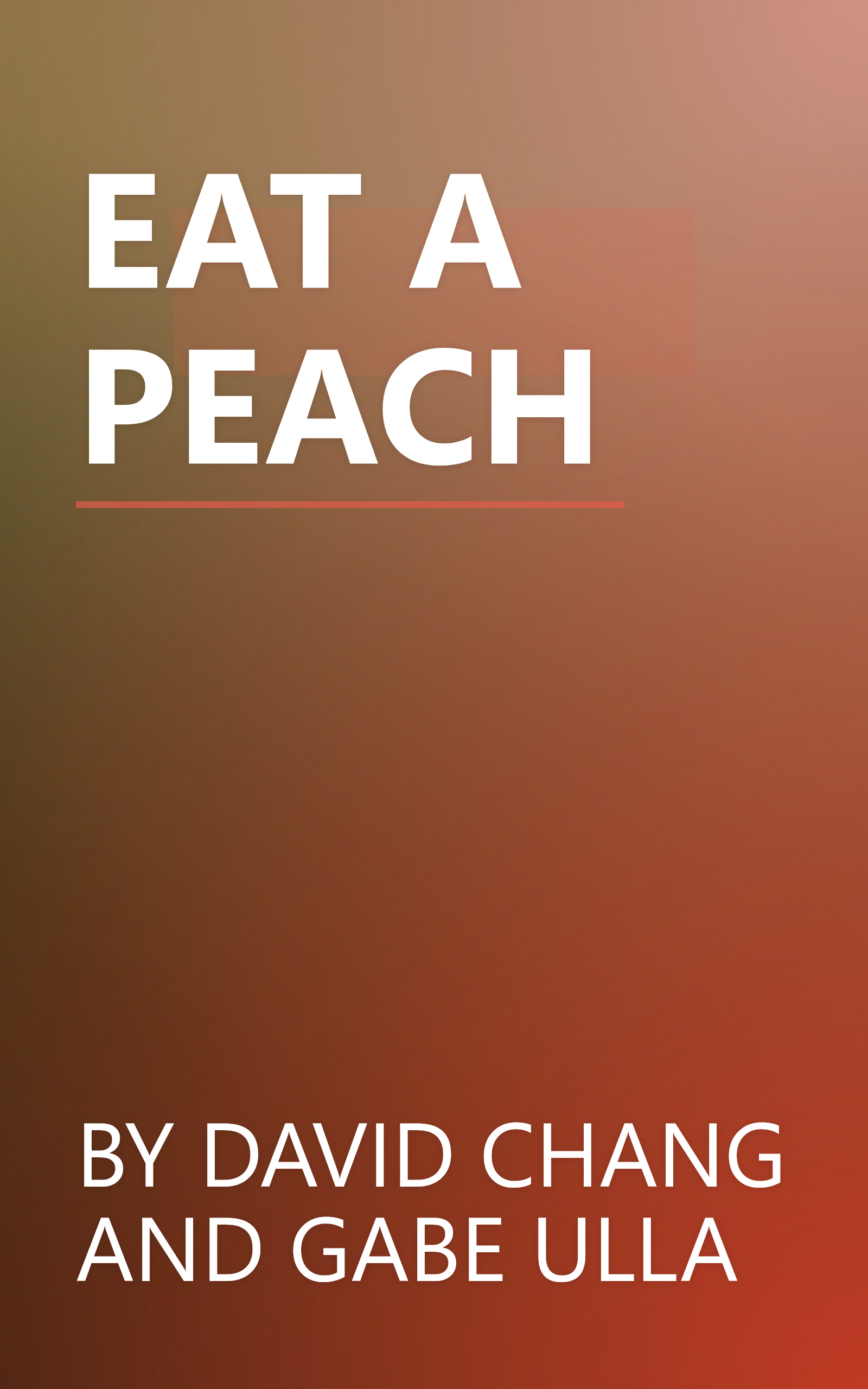 EAT A PEACH book cover