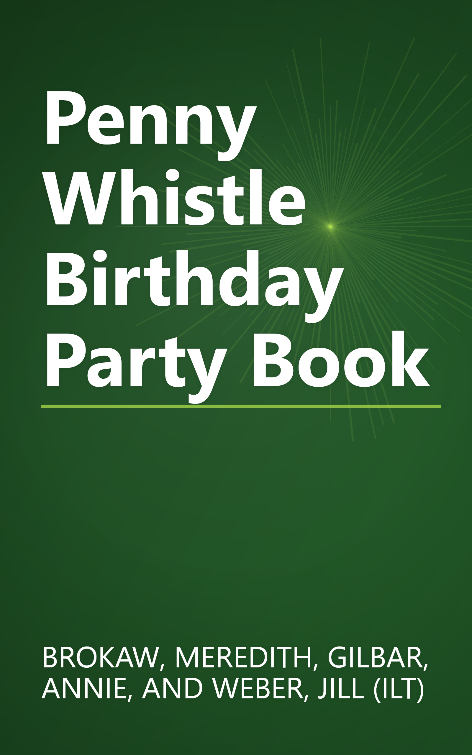 Penny Whistle Birthday Party Book book cover