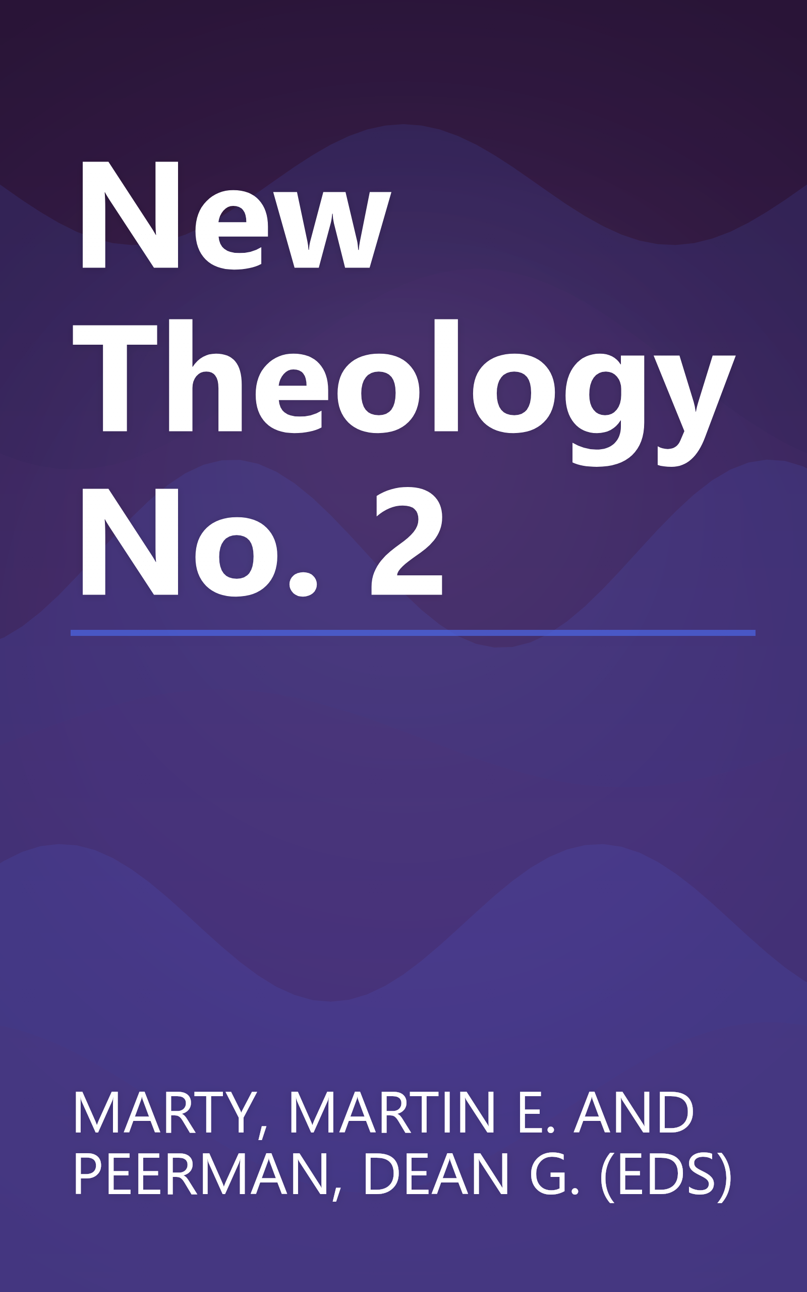 New Theology No. 2 book cover