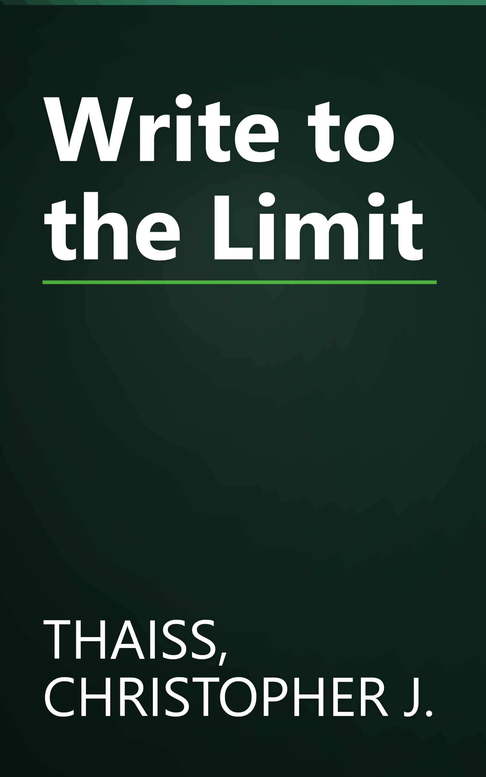 Write to the Limit book cover