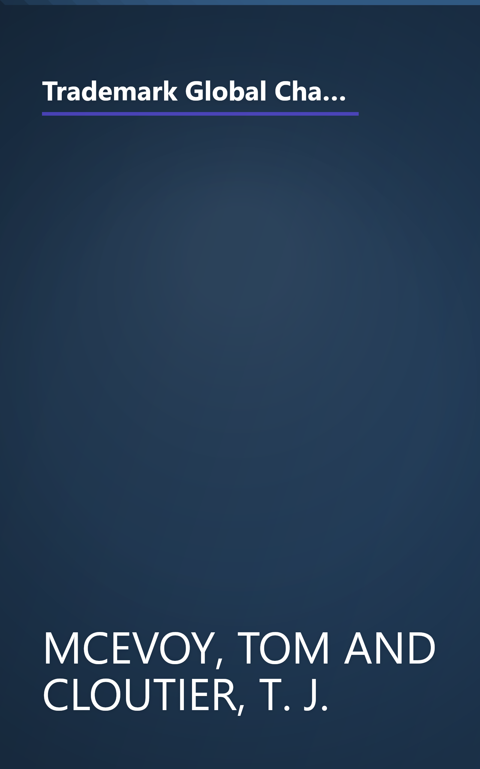 Trademark Global Championship Hold'em Tournament Hands: Championship Strategies at Limit and No-Limit Hold'em! book cover