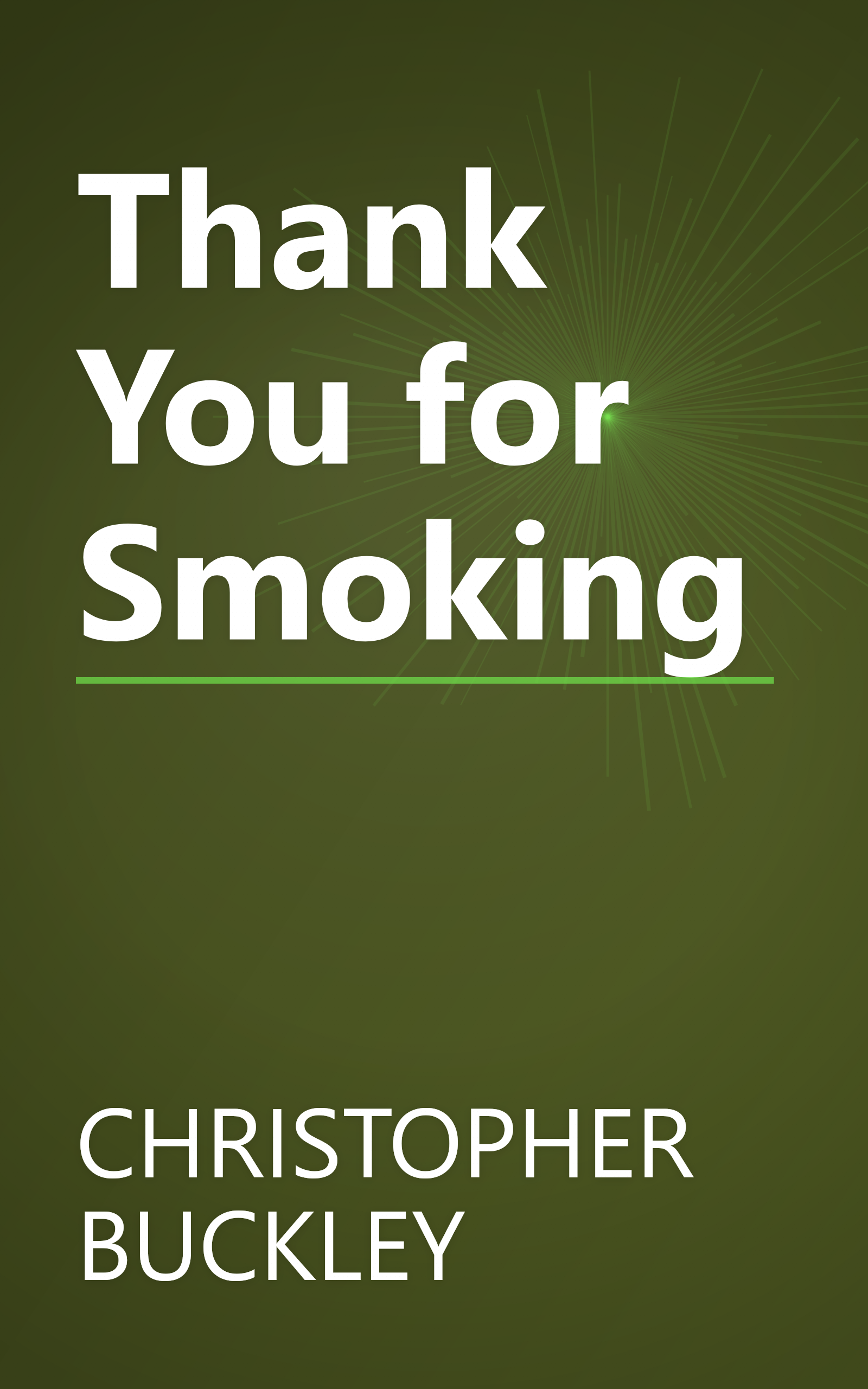 Thank You for Smoking book cover