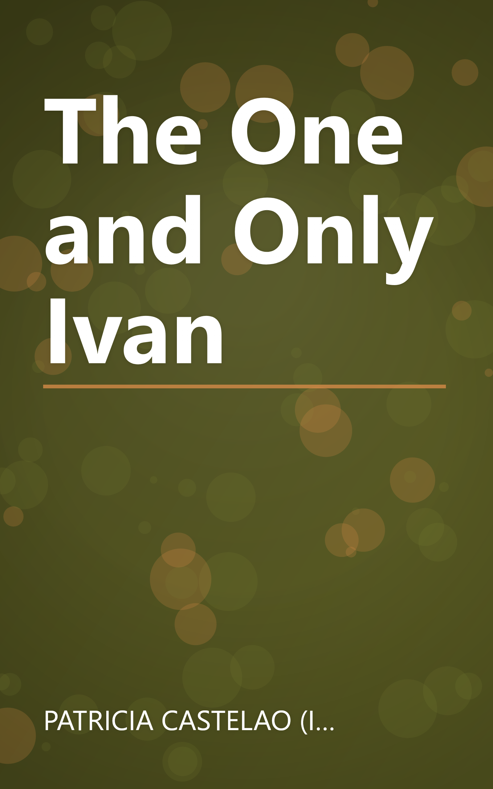 The One and Only Ivan book cover
