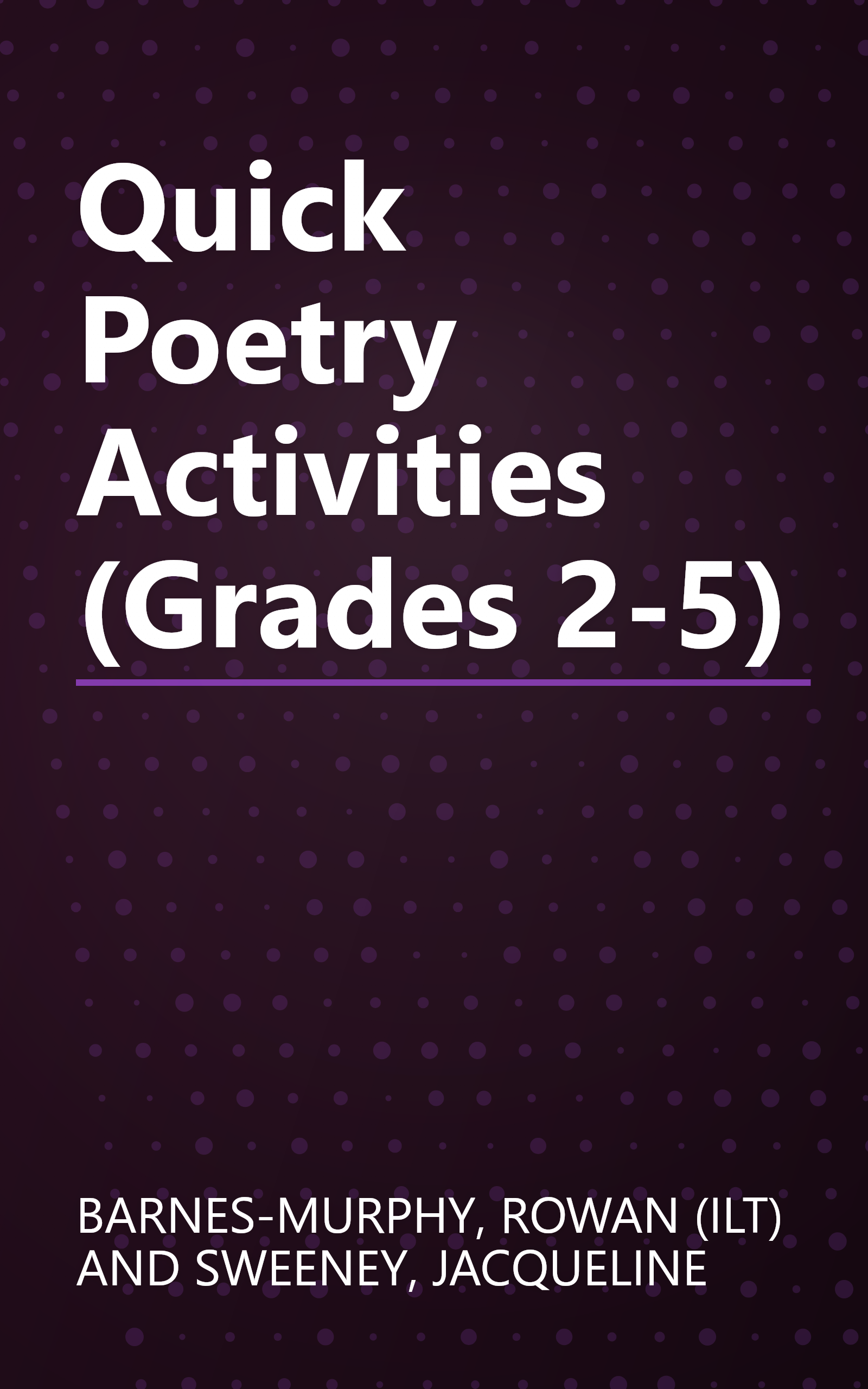 Quick Poetry Activities (Grades 2-5) book cover