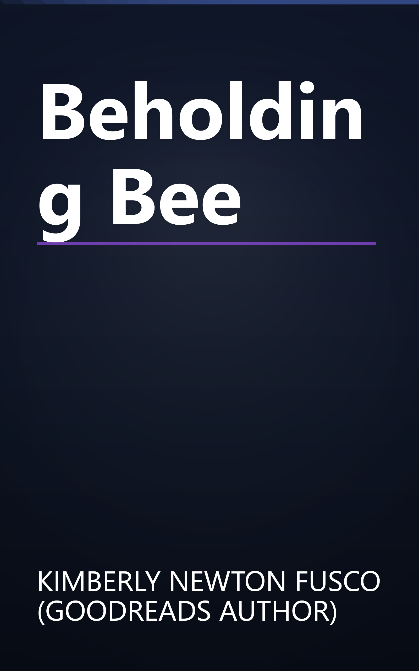 Beholding Bee book cover