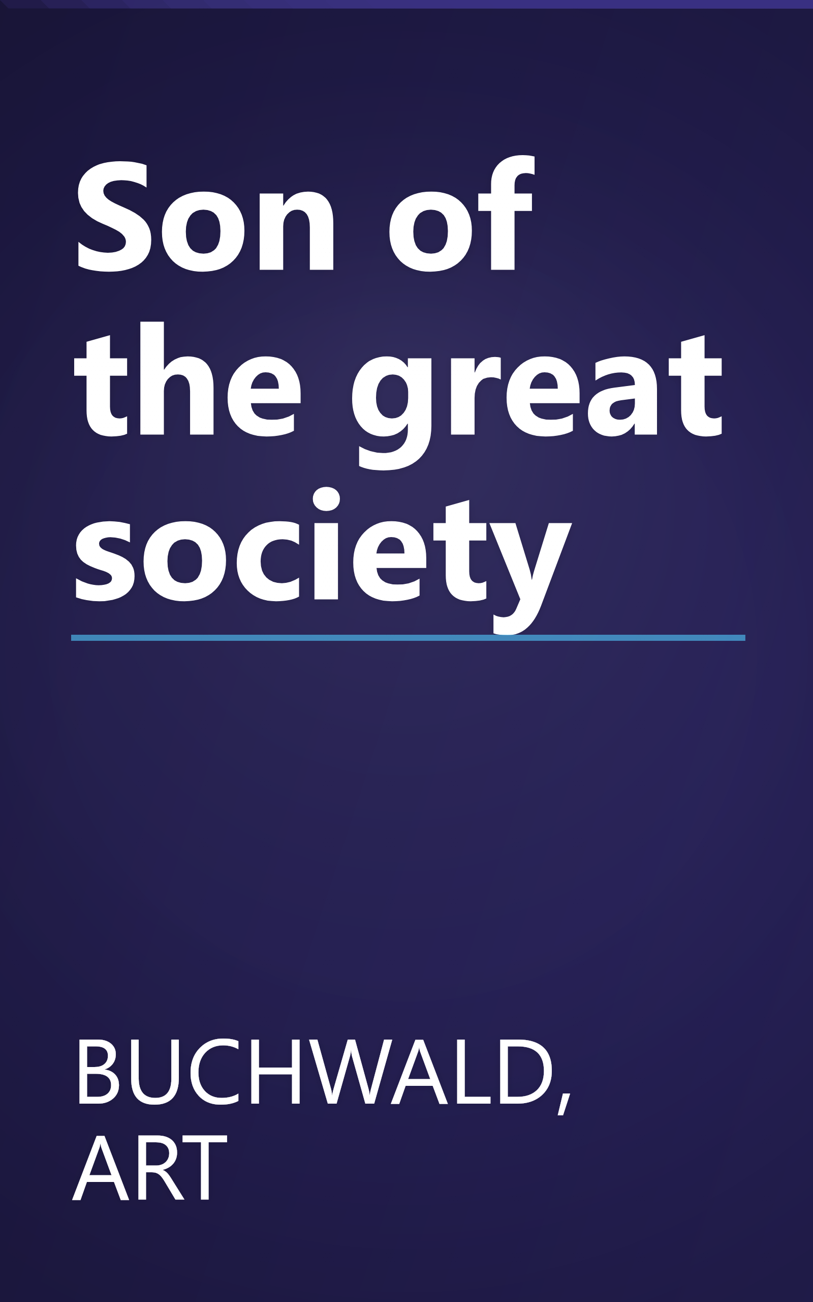 Son of the great society book cover