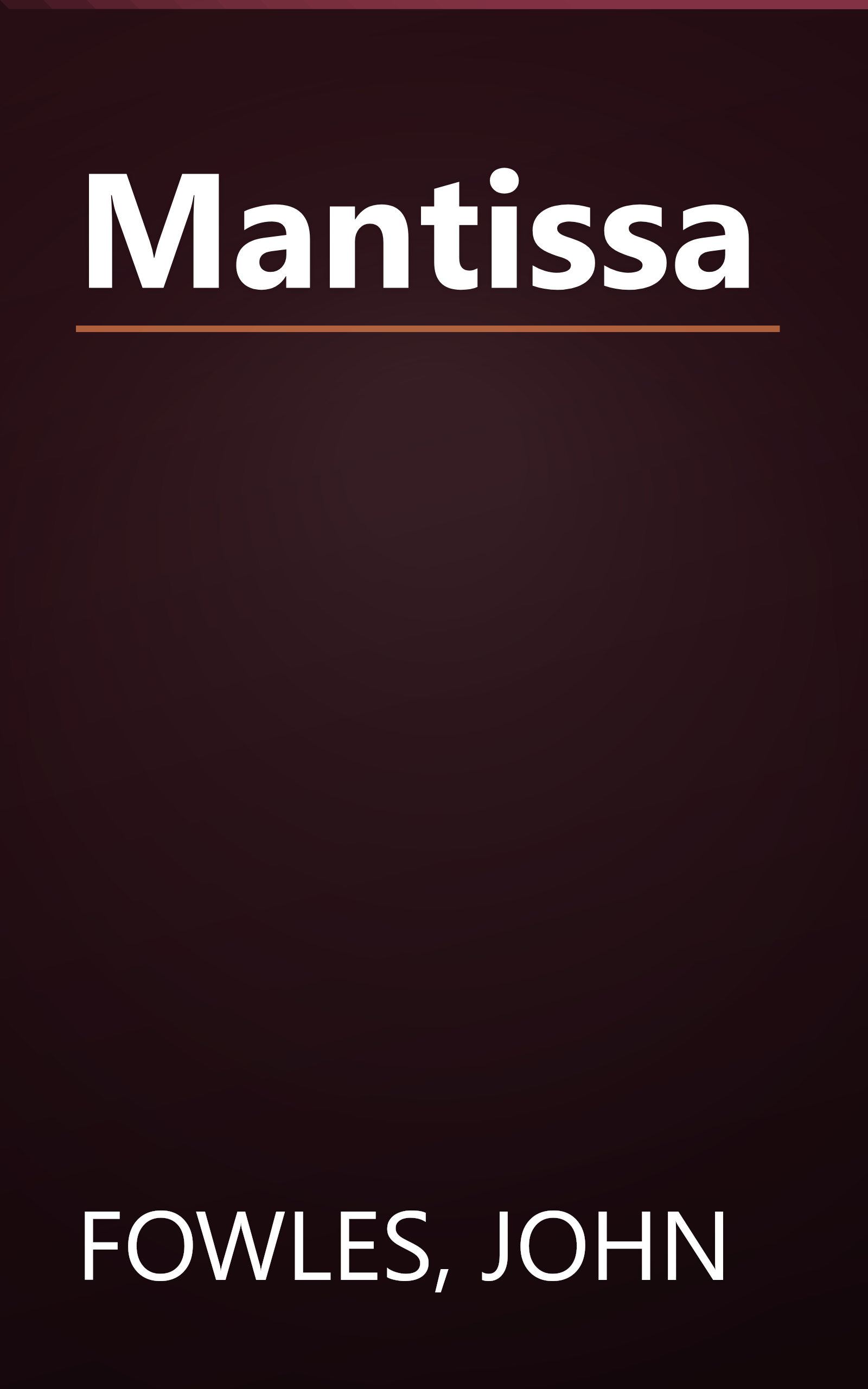 Mantissa book cover