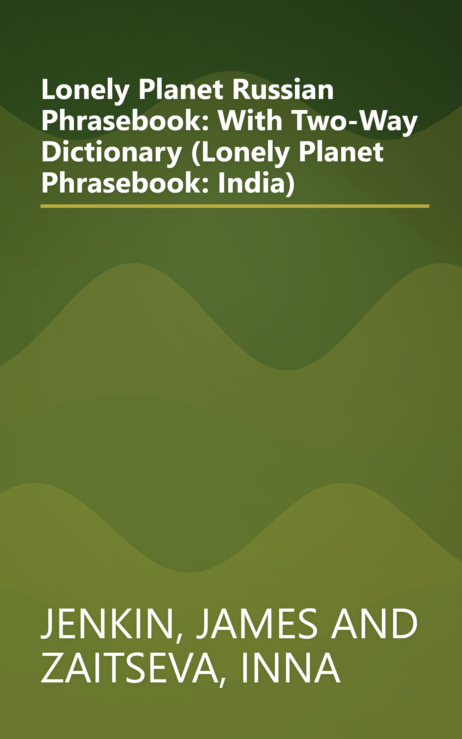 Lonely Planet Russian Phrasebook: With Two-Way Dictionary (Lonely Planet Phrasebook: India) book cover