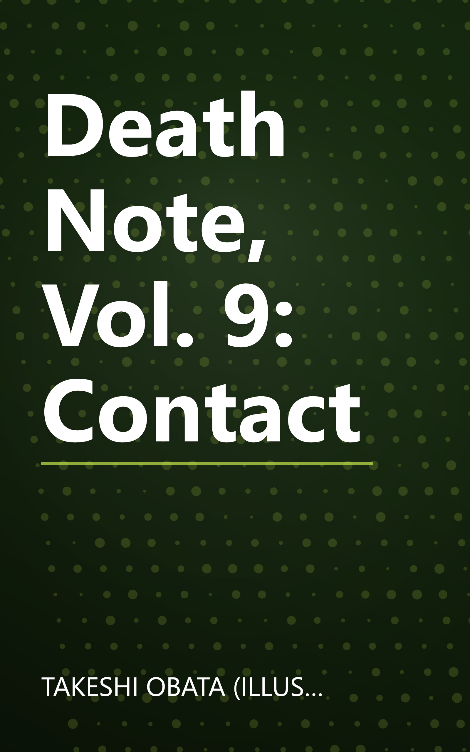 Death Note, Vol. 9: Contact book cover