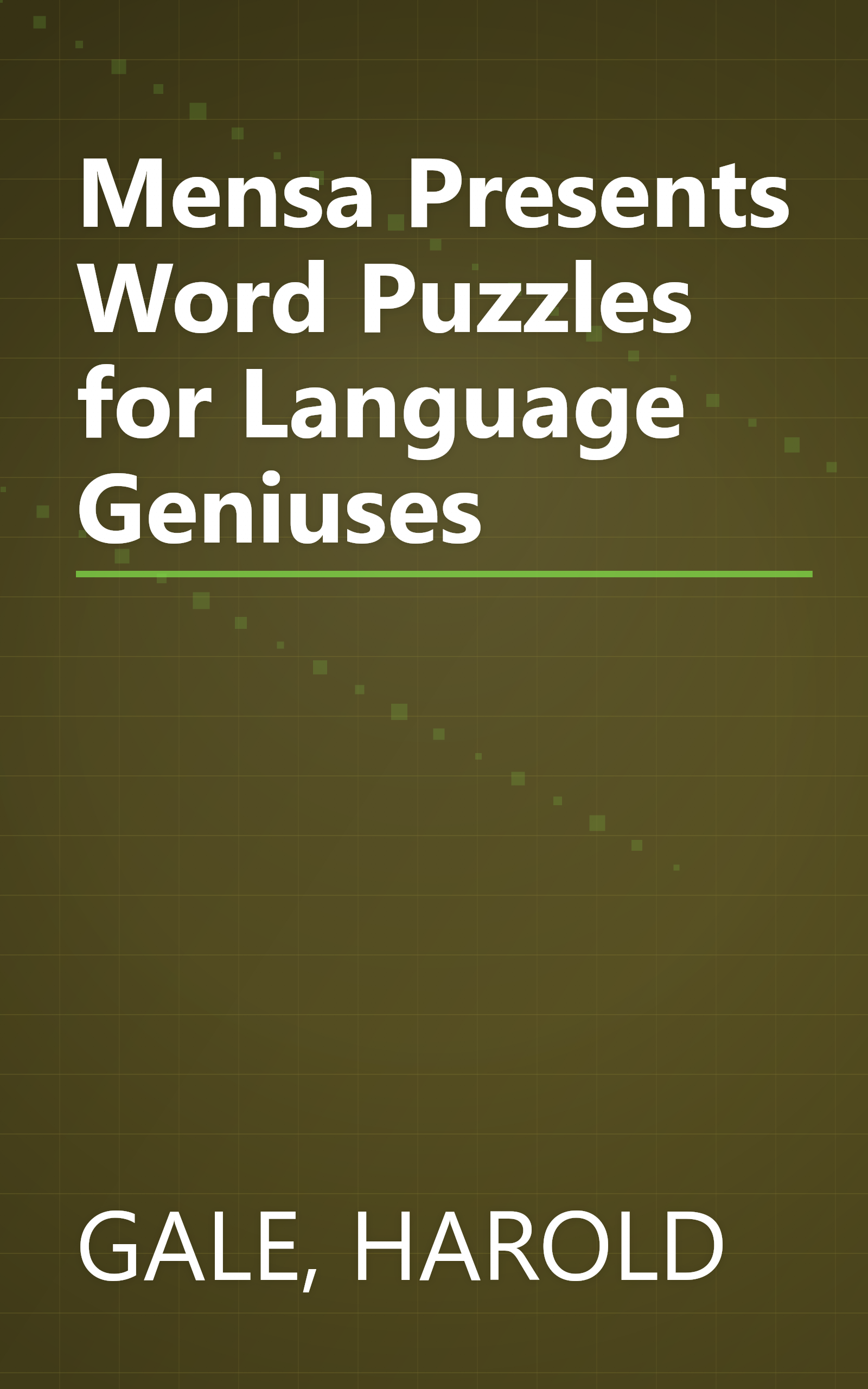 Mensa Presents Word Puzzles for Language Geniuses book cover