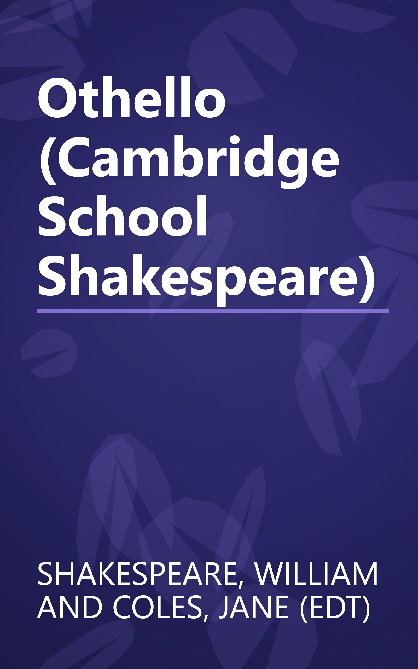 Othello (Cambridge School Shakespeare) book cover