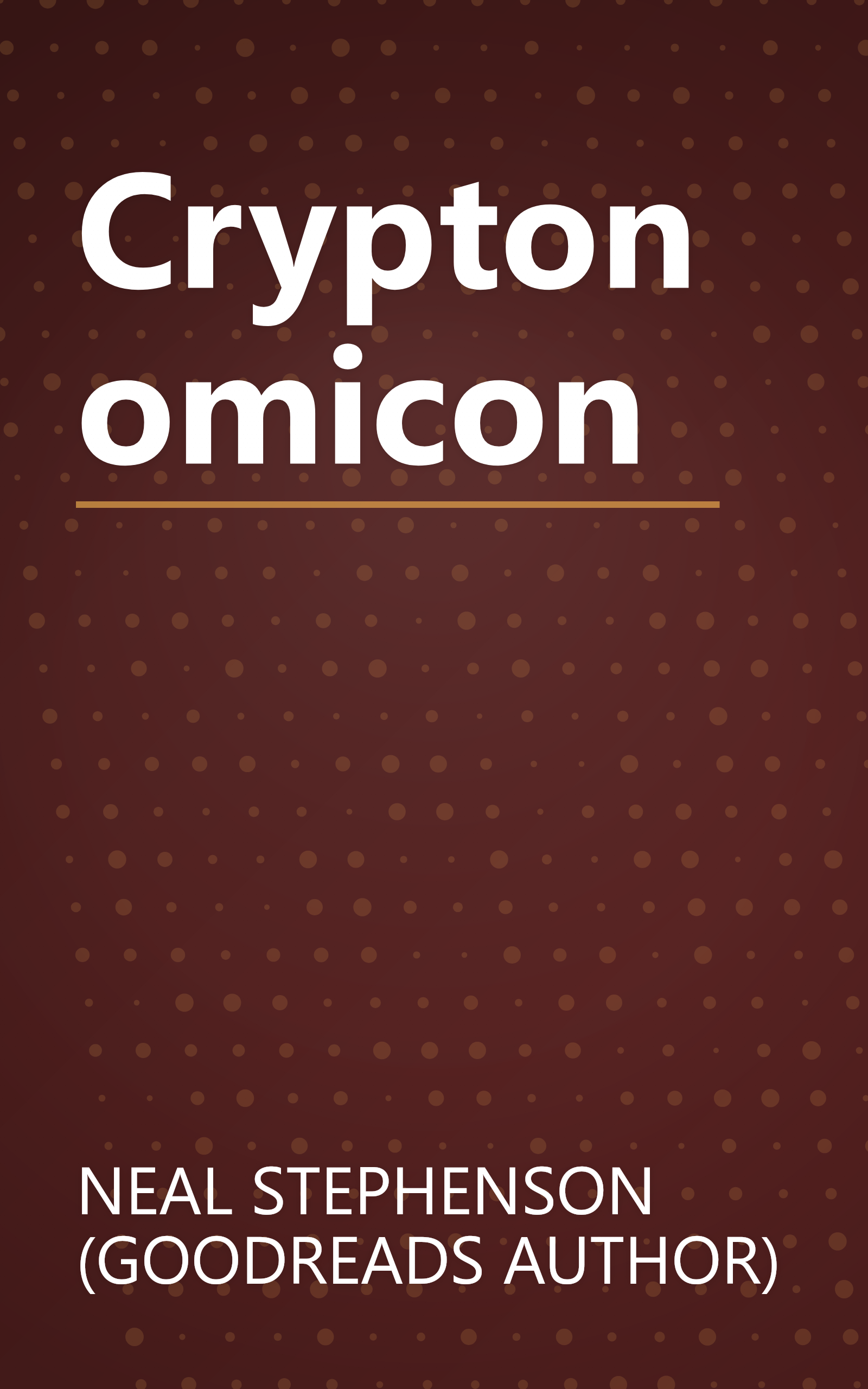 Cryptonomicon book cover