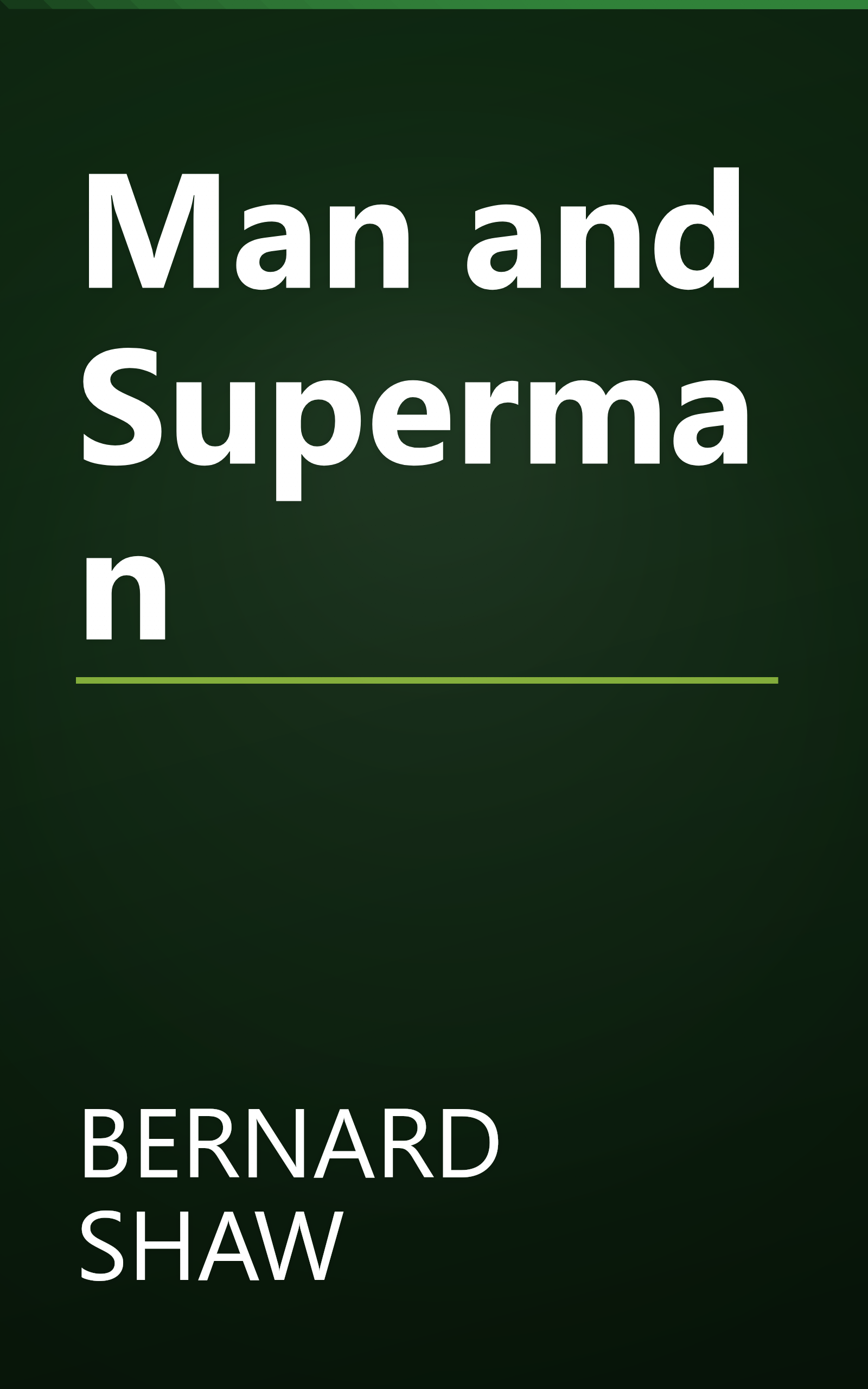 Man and Superman book cover