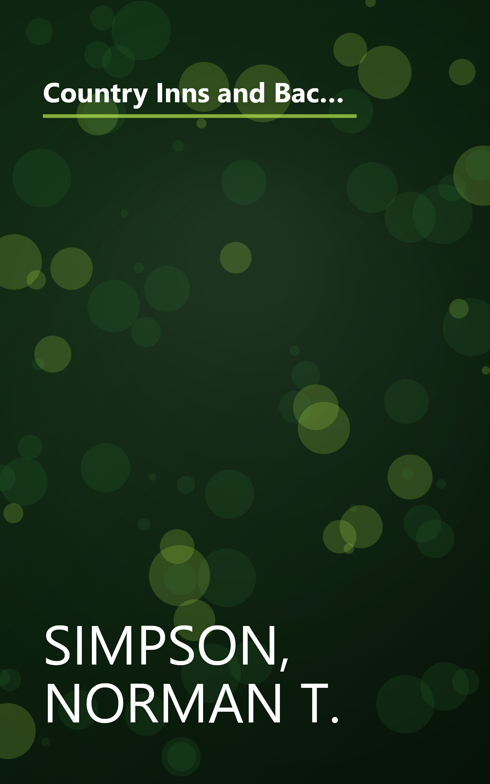 Country Inns and Back Roads: New England, West Coast, Canada, Middle Atlantic, South, Midwest, Rocky Mountains (Berkshire Traveller Series,) book cover