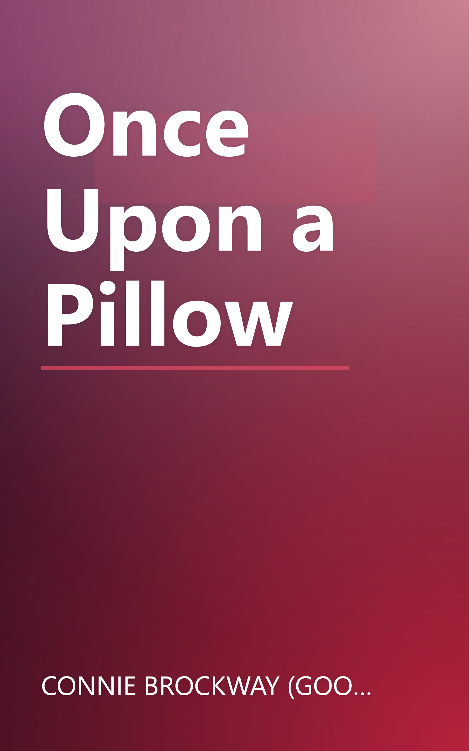 Once Upon a Pillow book cover