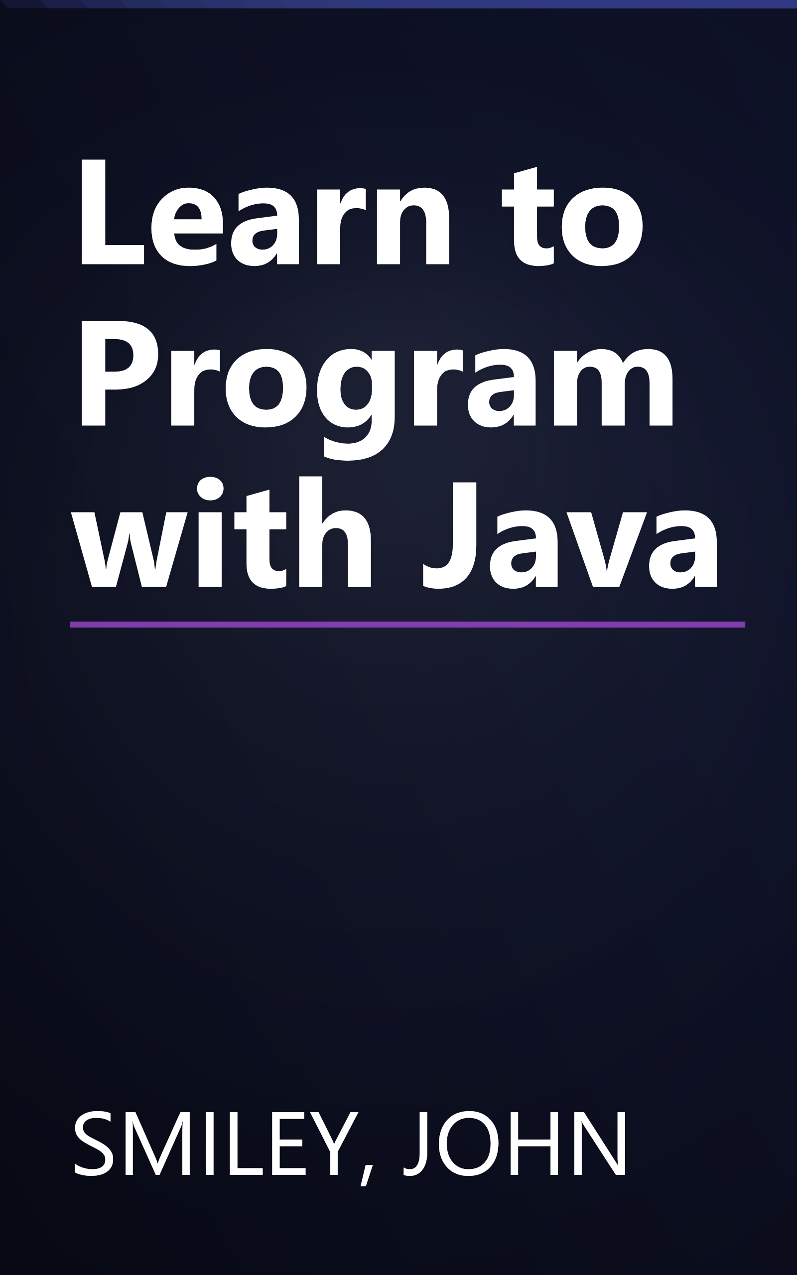 Learn to Program with Java book cover