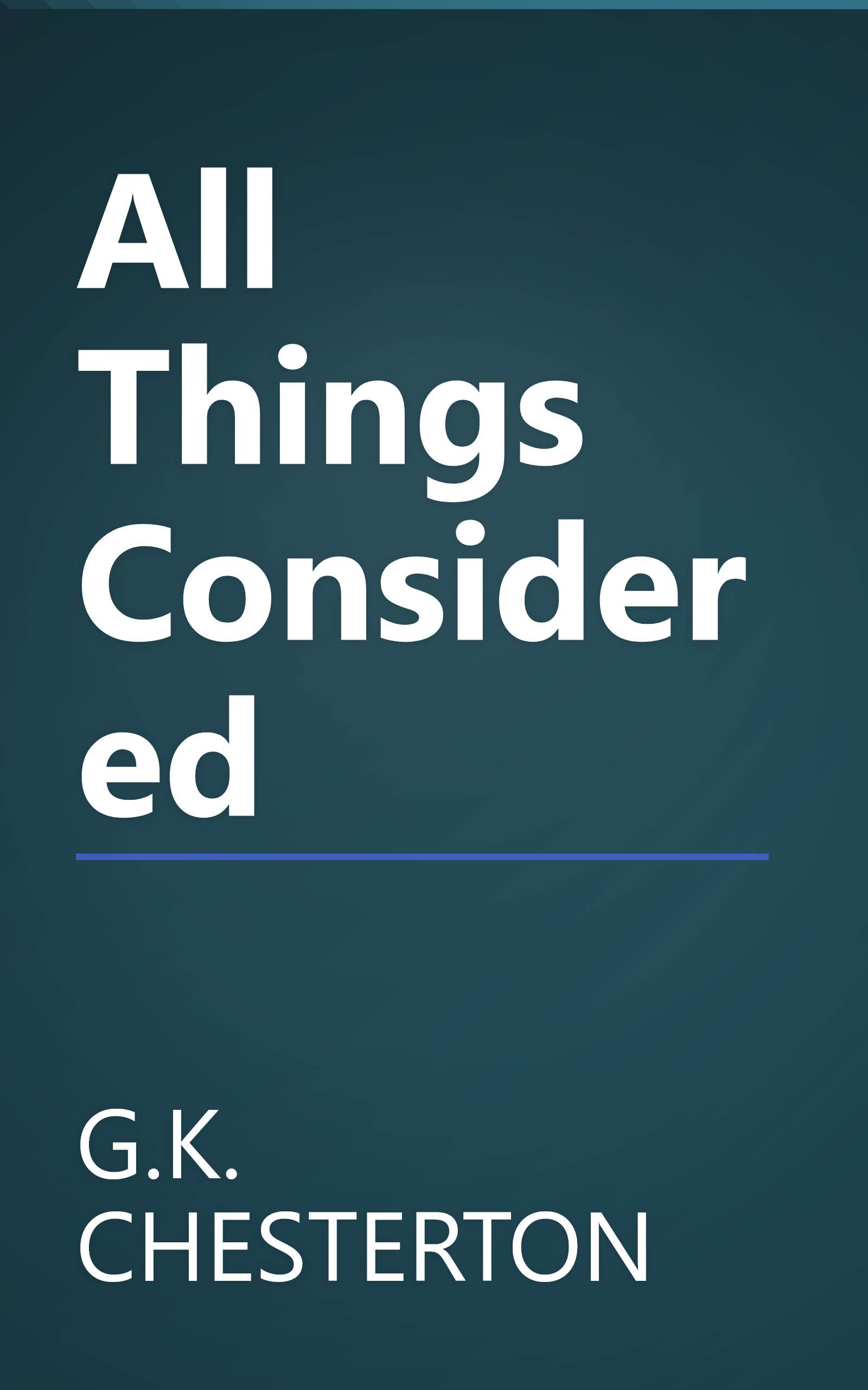All Things Considered book cover