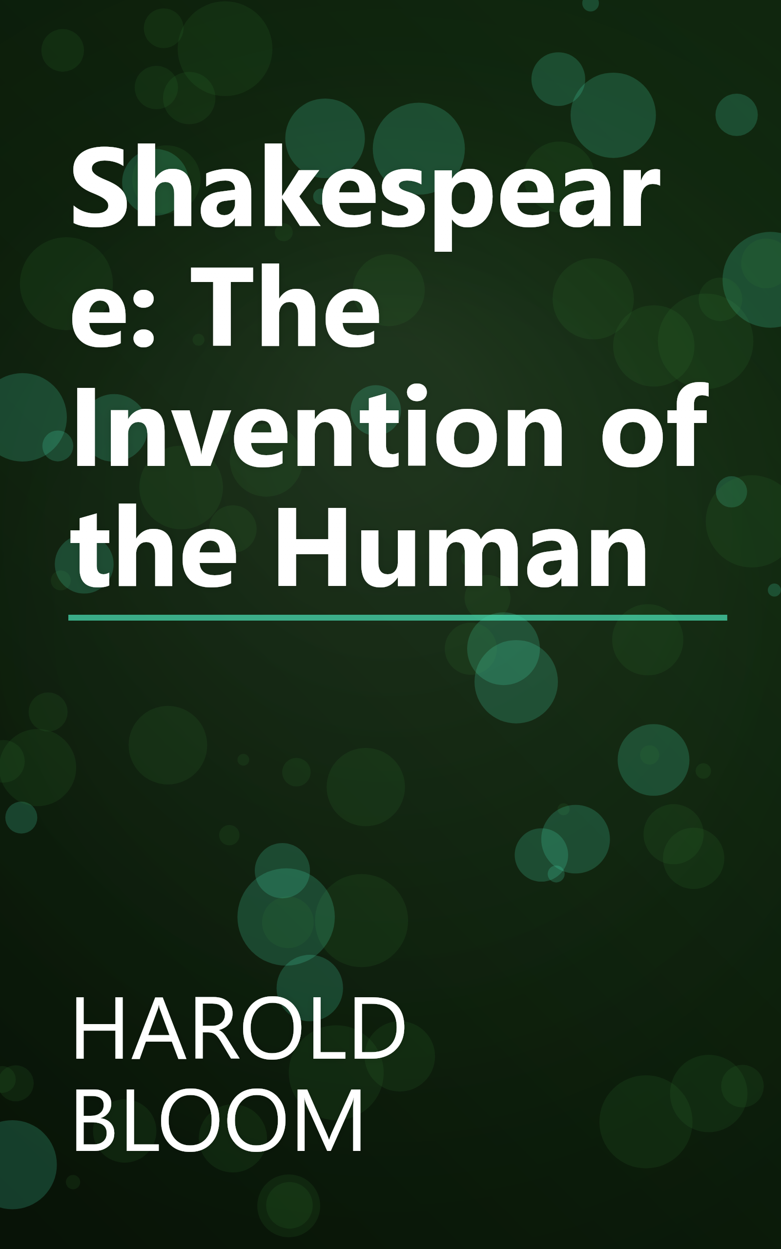 Shakespeare: The Invention of the Human book cover