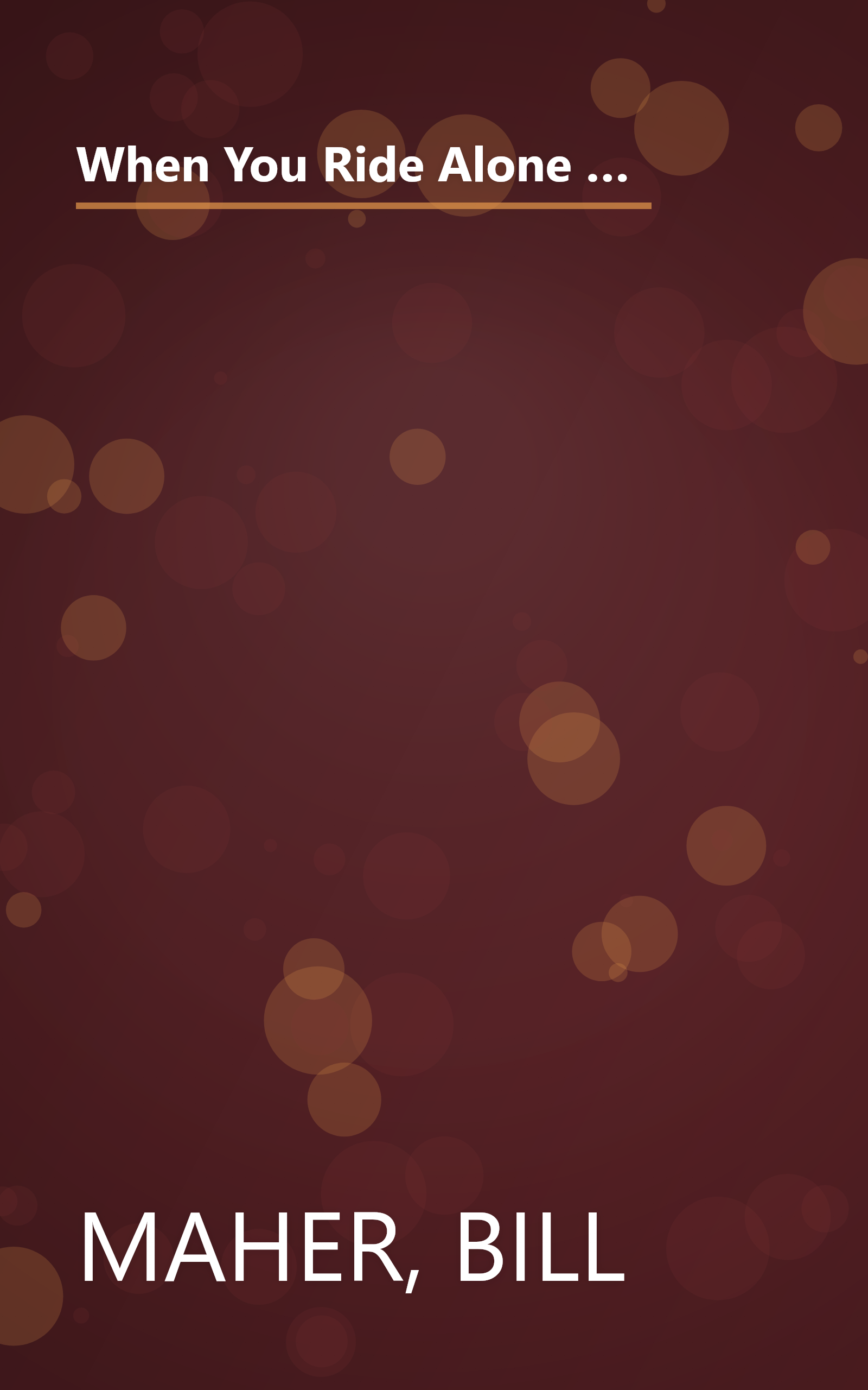 When You Ride Alone You Ride with Bin Laden: What the Government Should Be Telling Us to Help Fight the War on Terrorism book cover