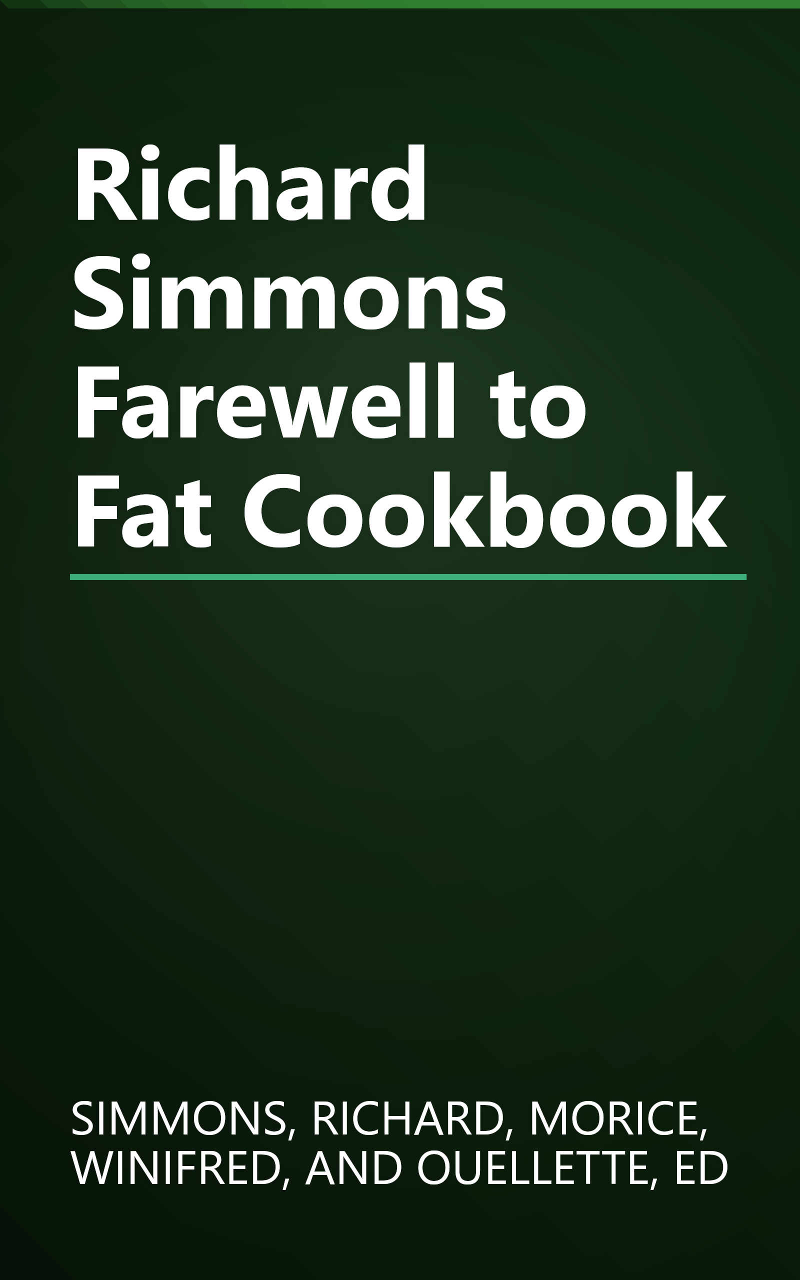 Richard Simmons Farewell to Fat Cookbook book cover