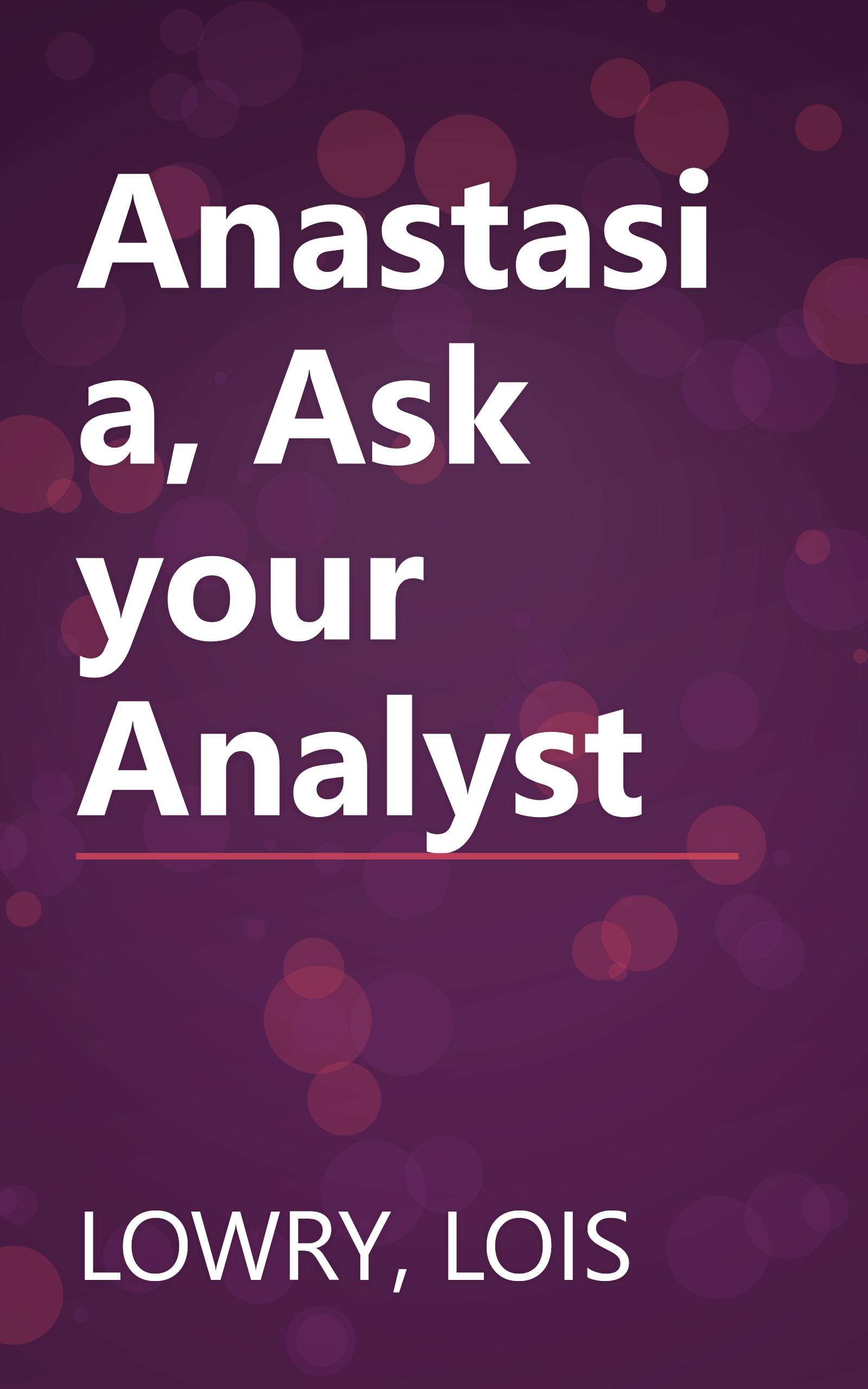 Anastasia, Ask your Analyst book cover