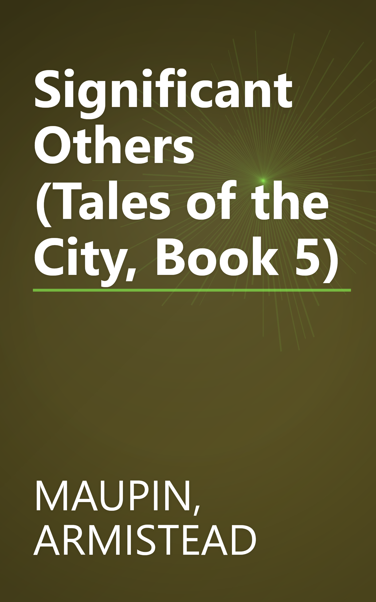 Significant Others (Tales of the City, Book 5) book cover