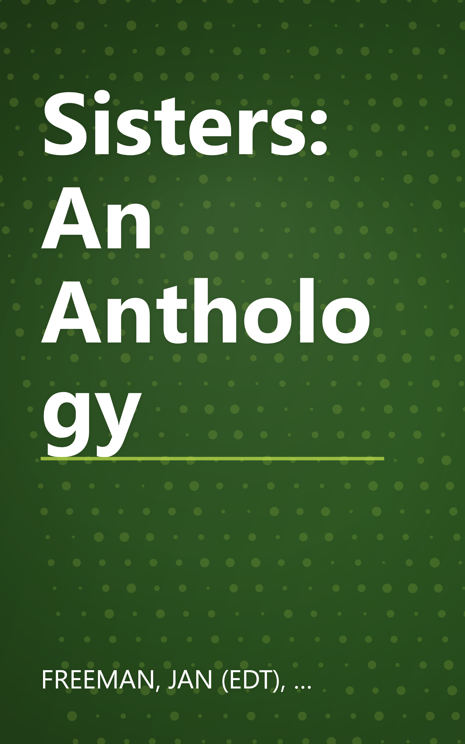 Sisters: An Anthology book cover