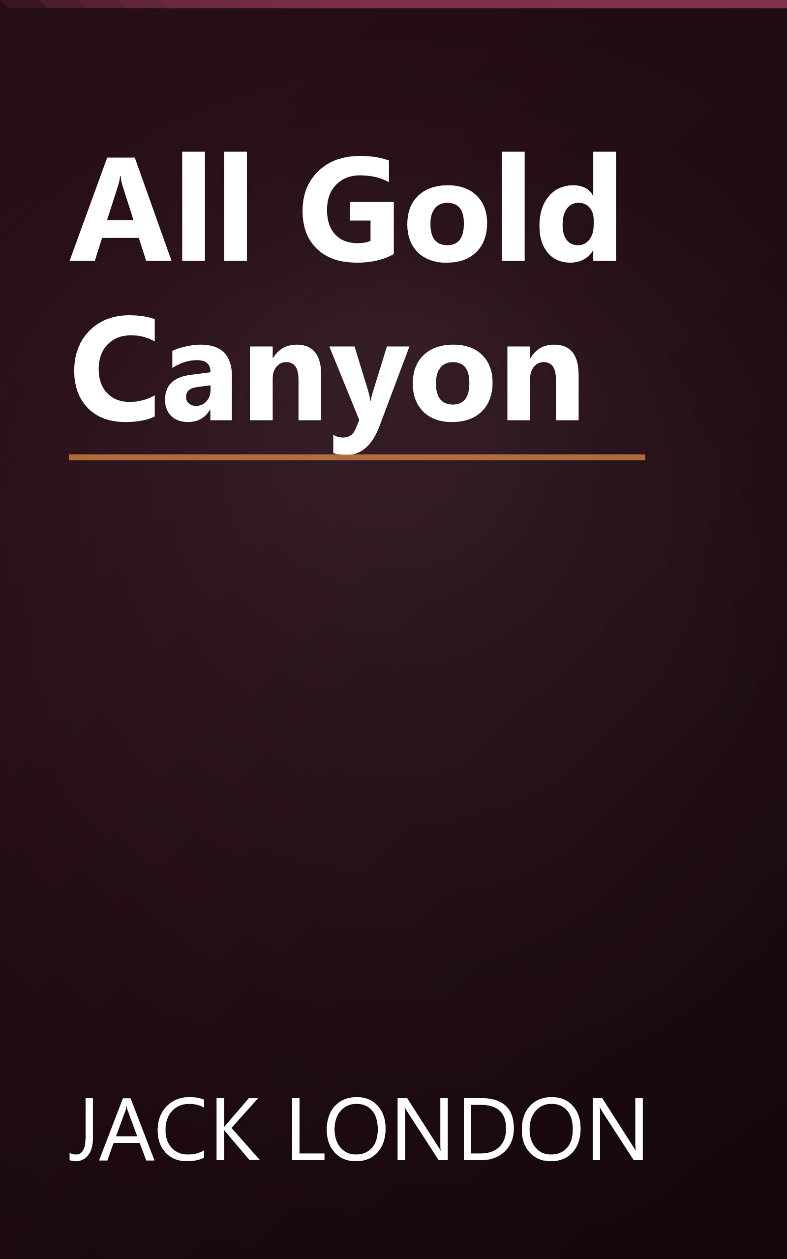 All Gold Canyon book cover