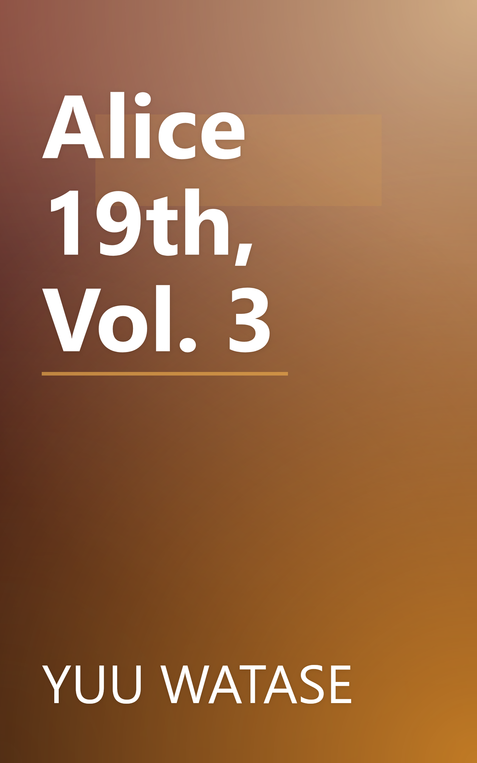 Alice 19th, Vol. 3 book cover
