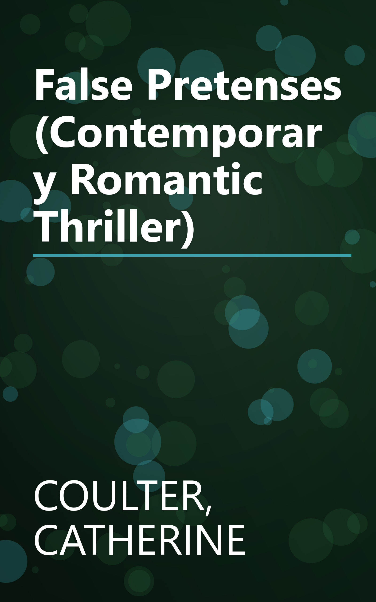 False Pretenses (Contemporary Romantic Thriller) book cover