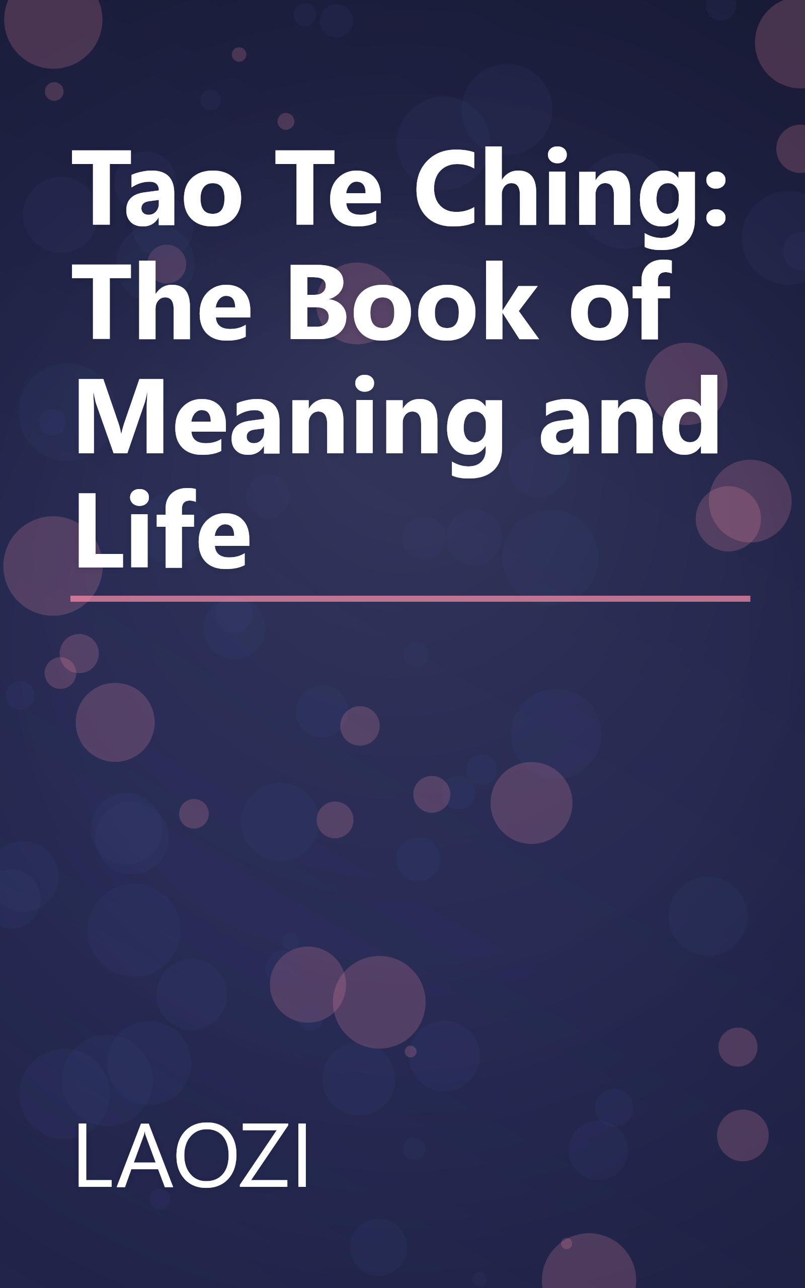 Tao Te Ching: The Book of Meaning and Life book cover