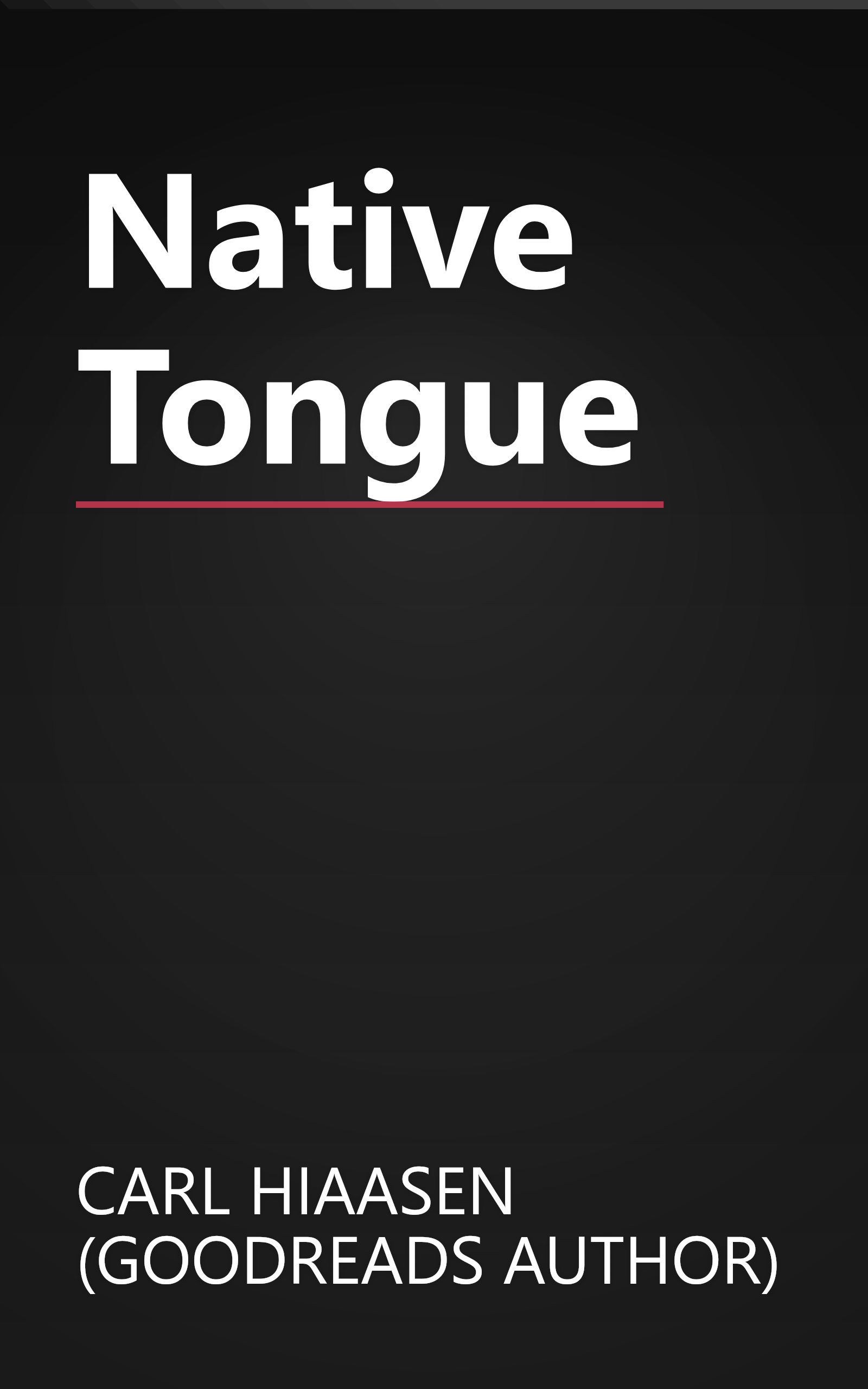 Native Tongue book cover