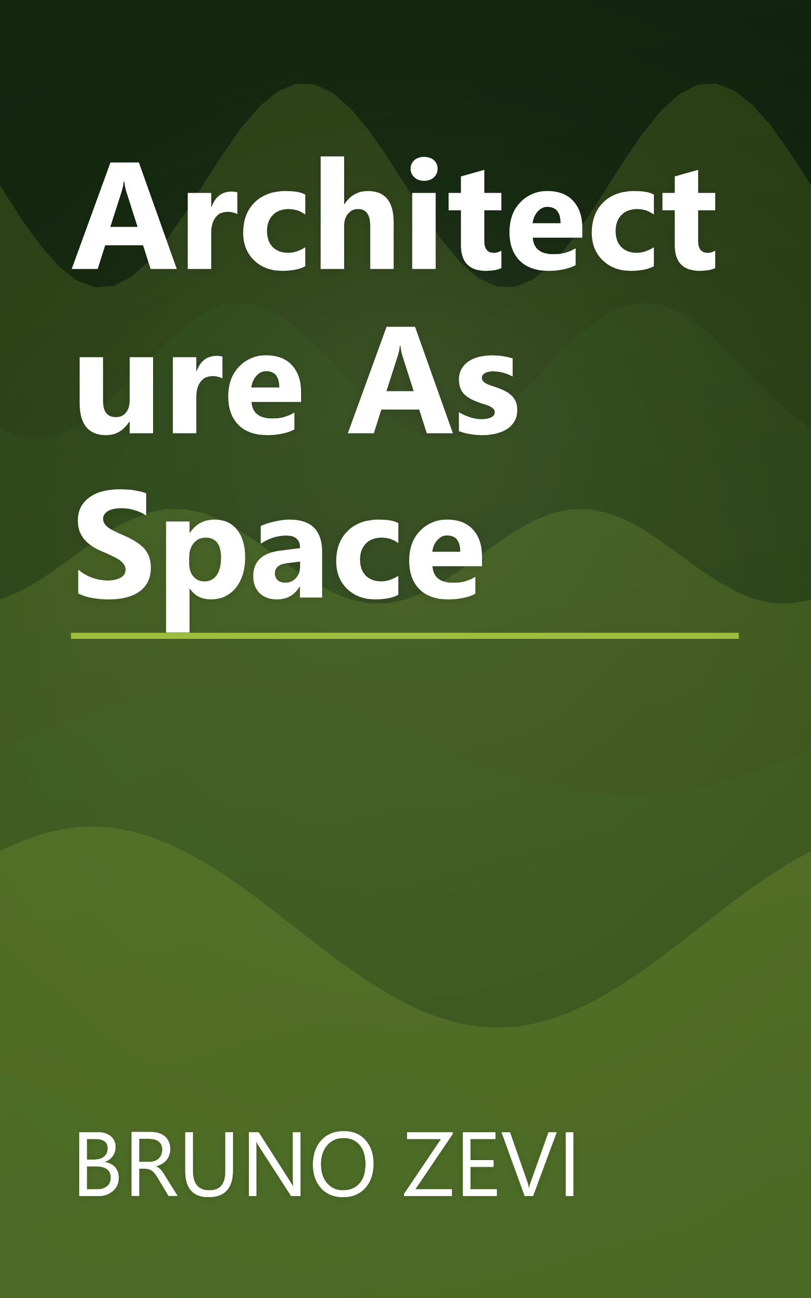 Architecture As Space book cover