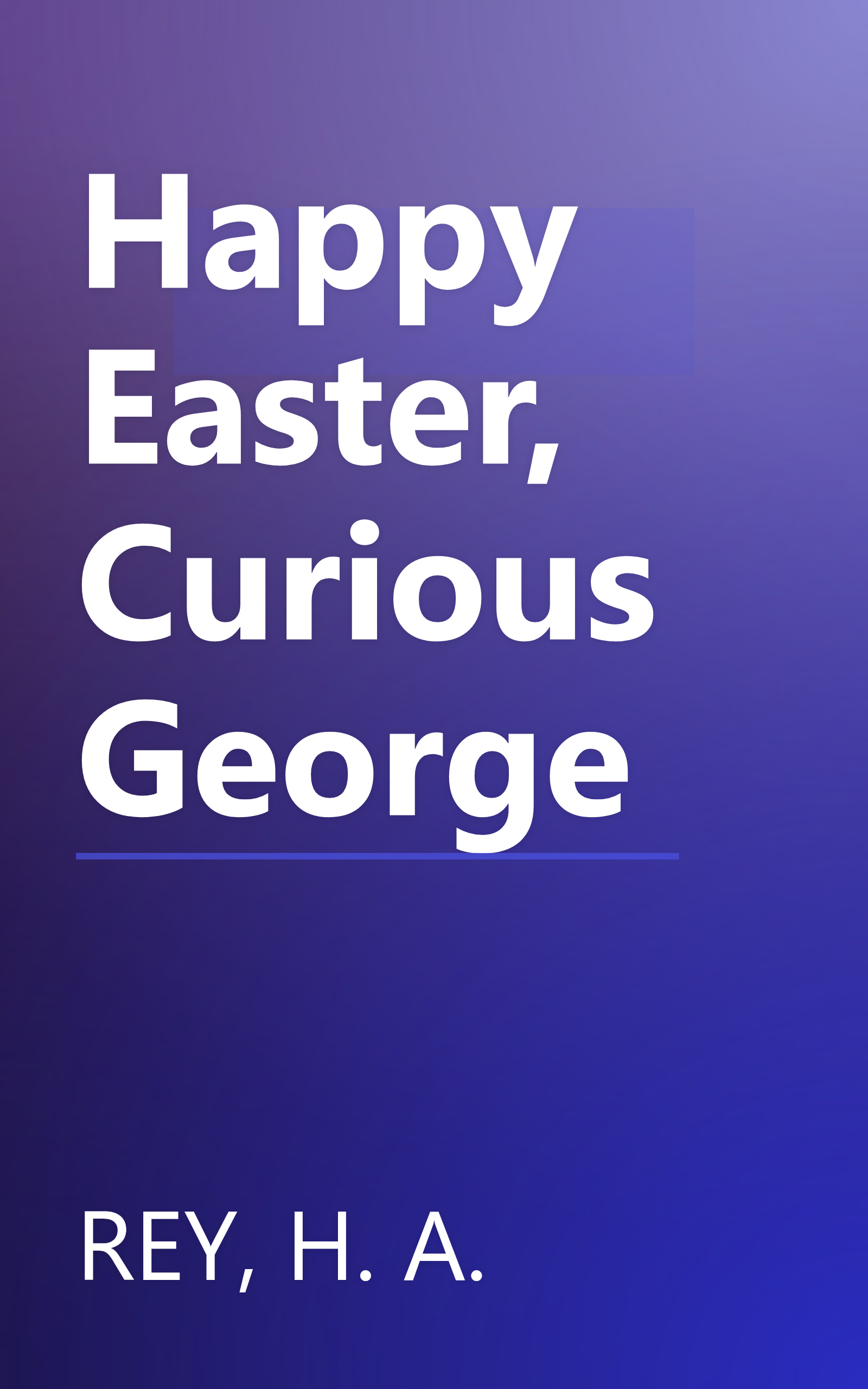 Happy Easter, Curious George book cover