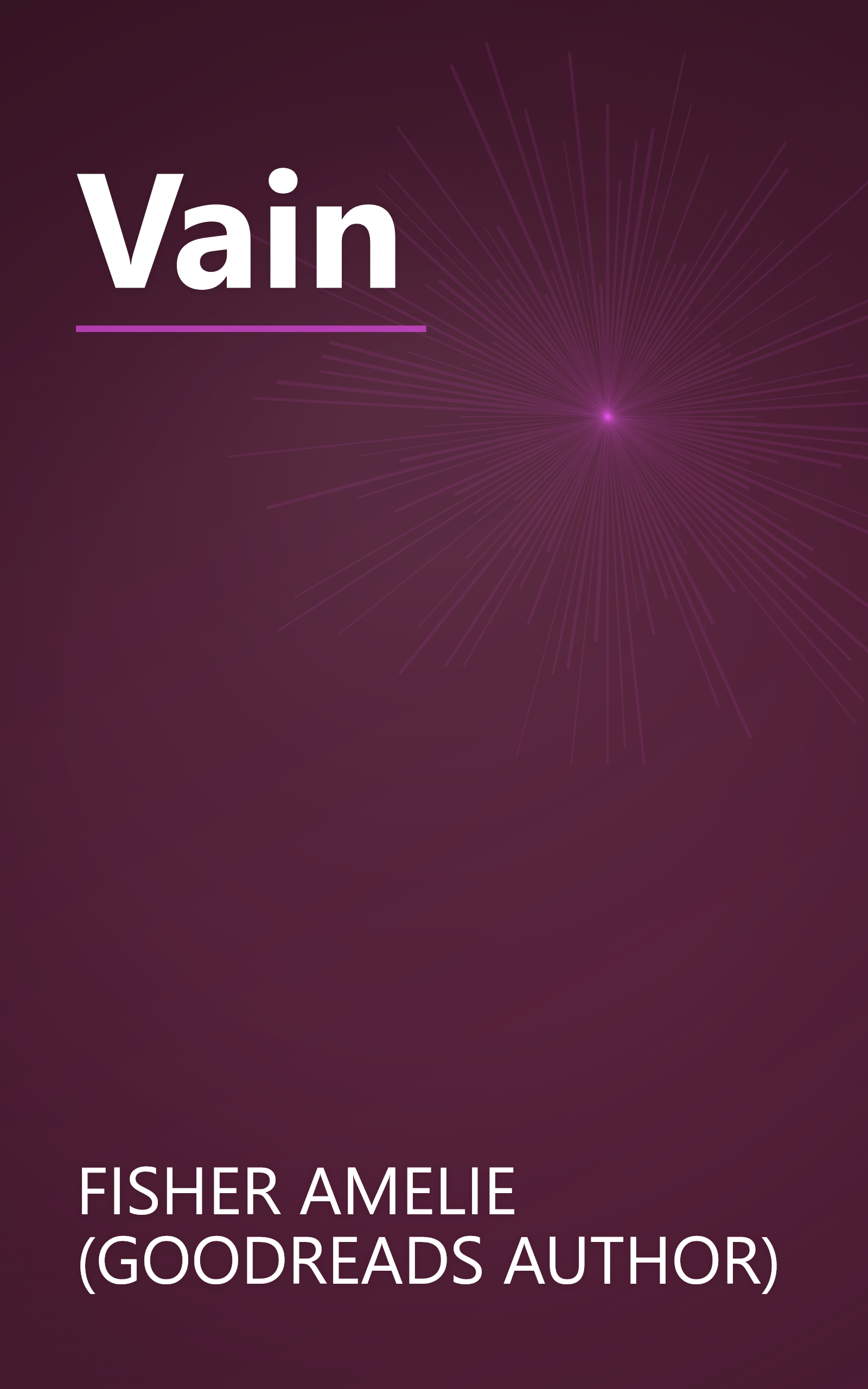 Vain book cover