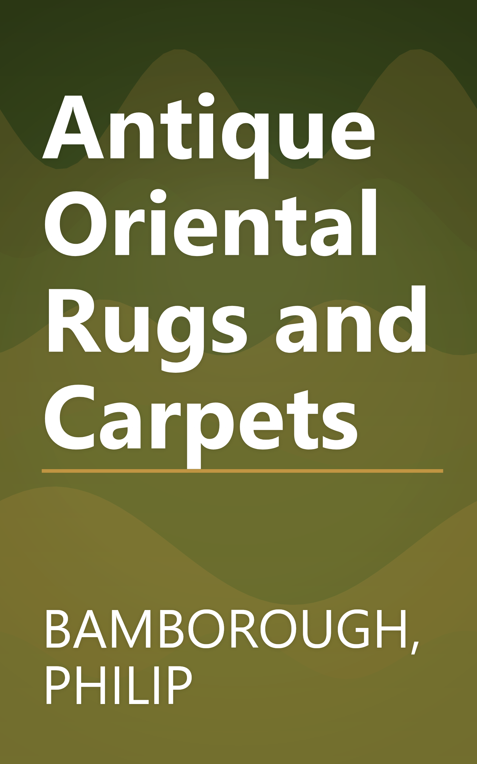 Antique Oriental Rugs and Carpets book cover