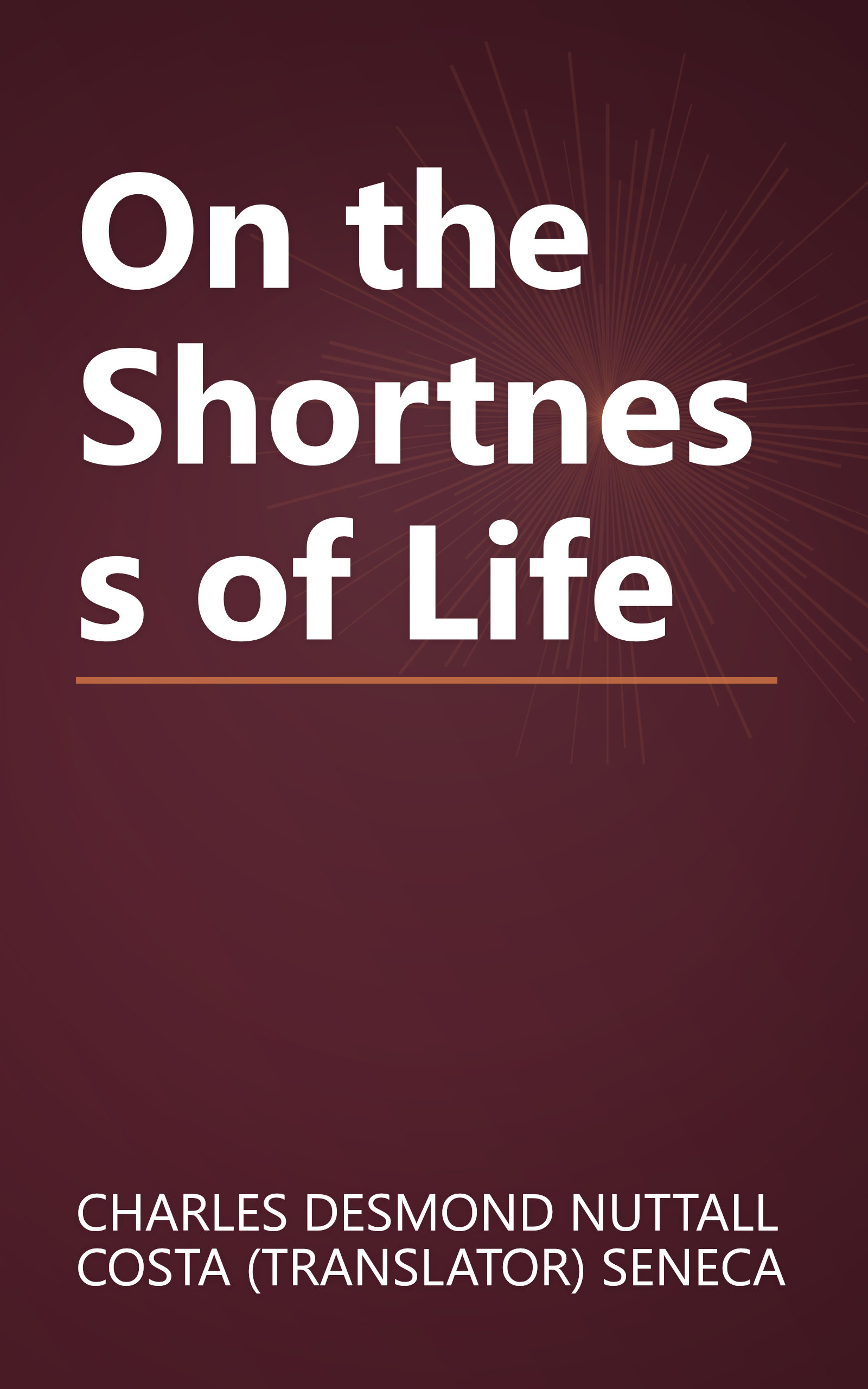On the Shortness of Life book cover