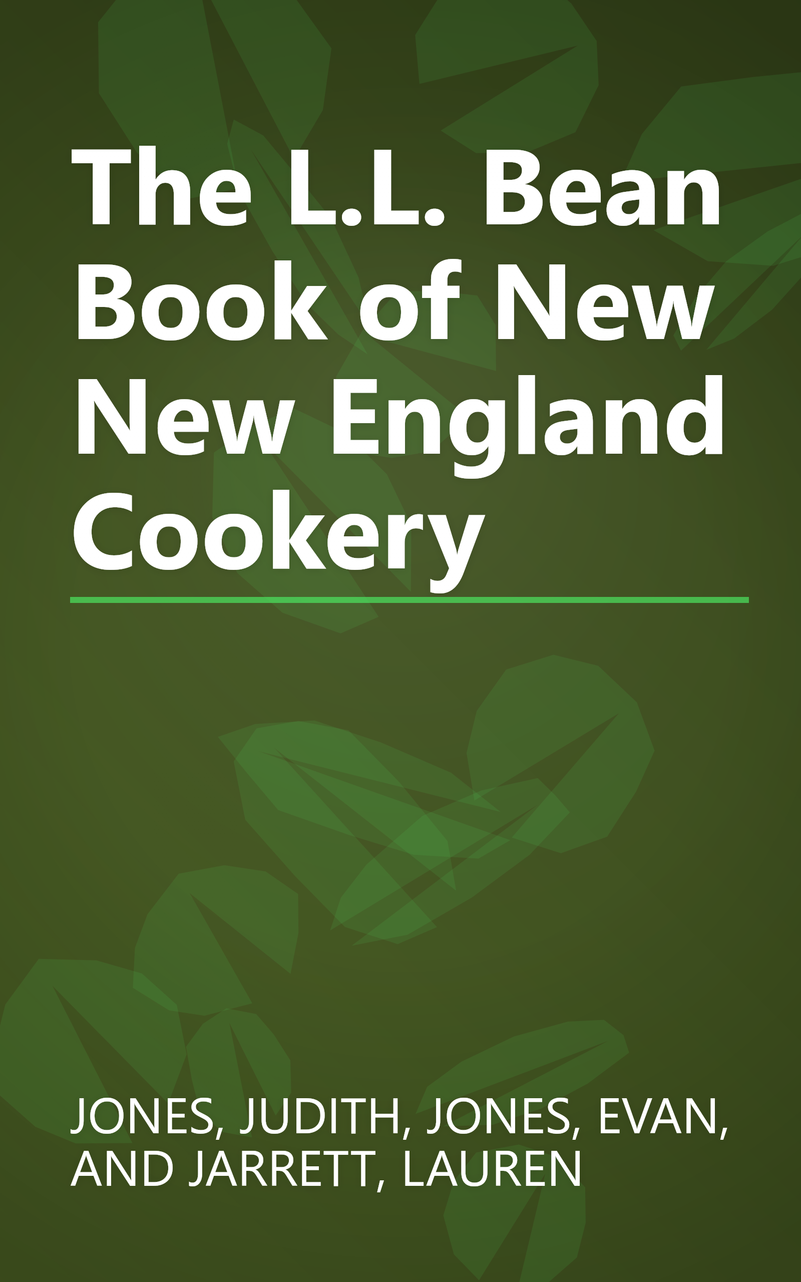 The L.L. Bean Book of New New England Cookery book cover
