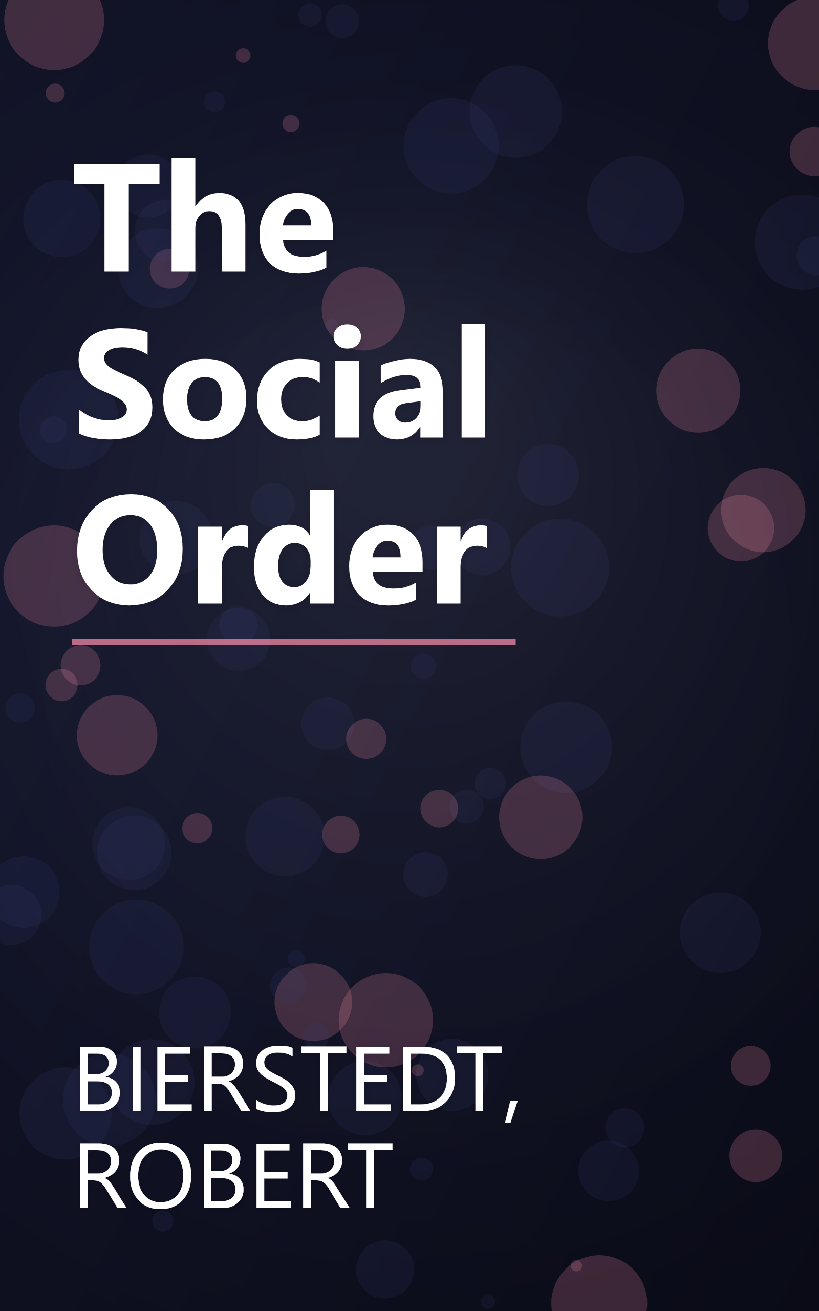 The Social Order book cover