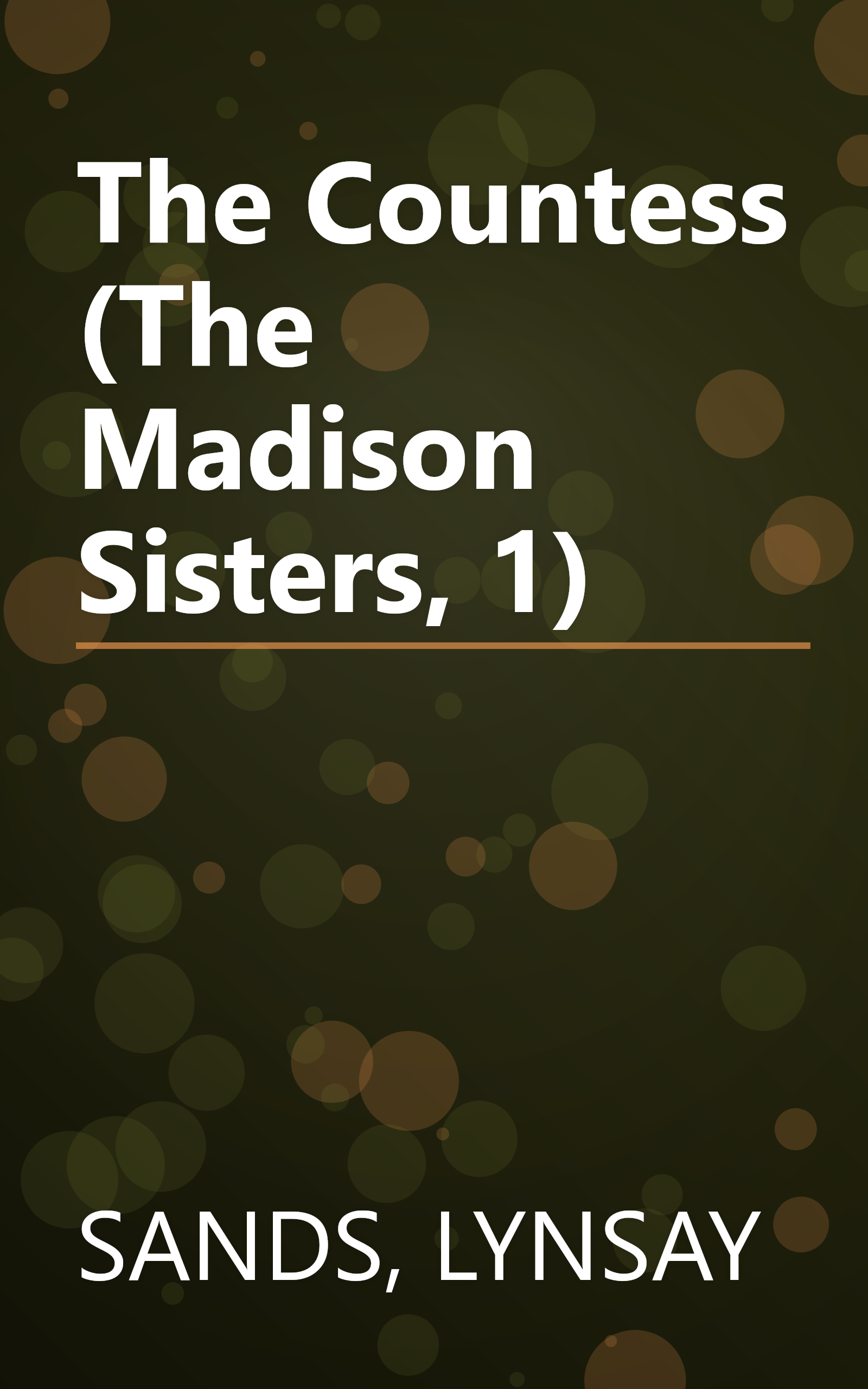 The Countess (The Madison Sisters, 1) book cover