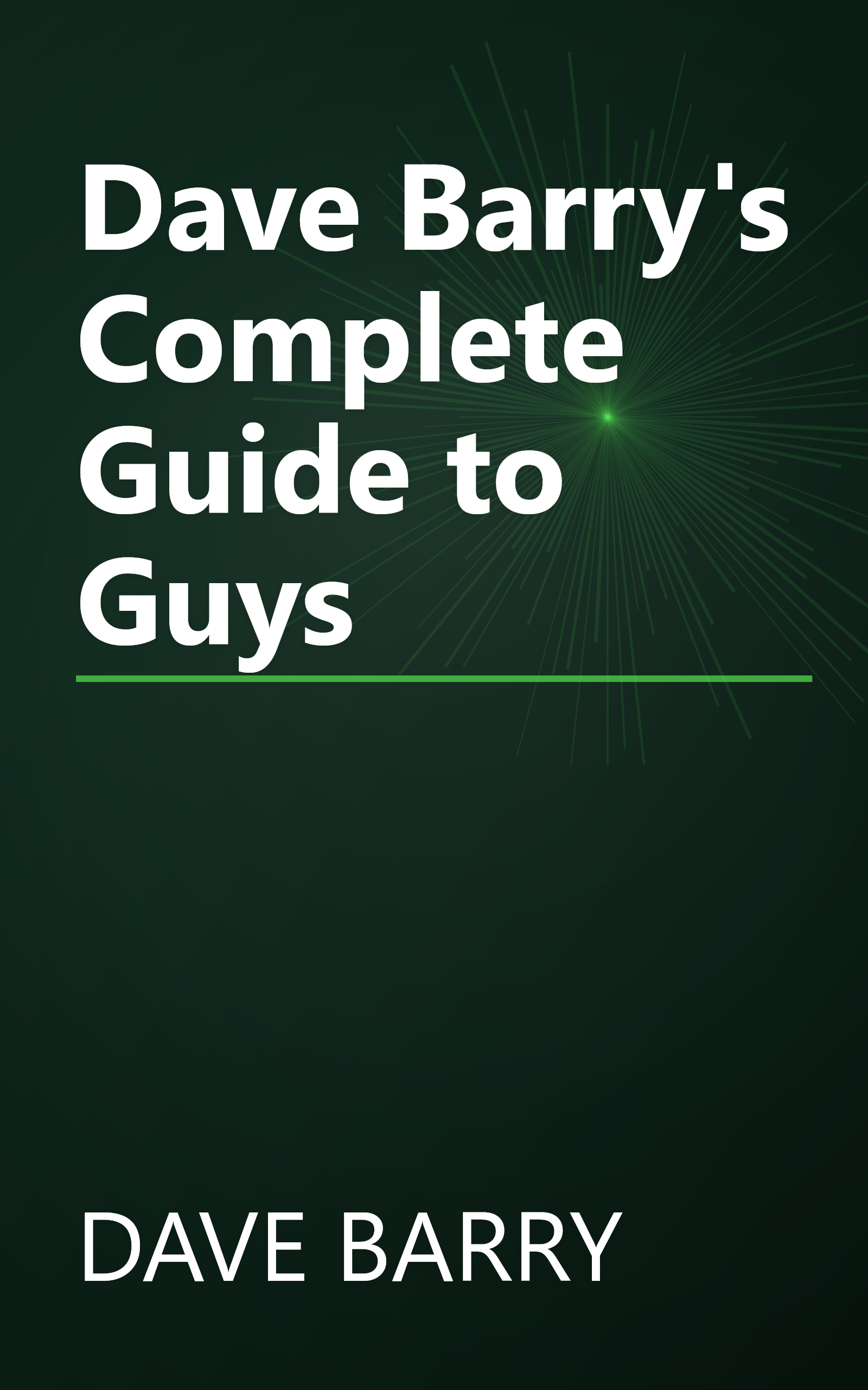 Dave Barry's Complete Guide to Guys book cover