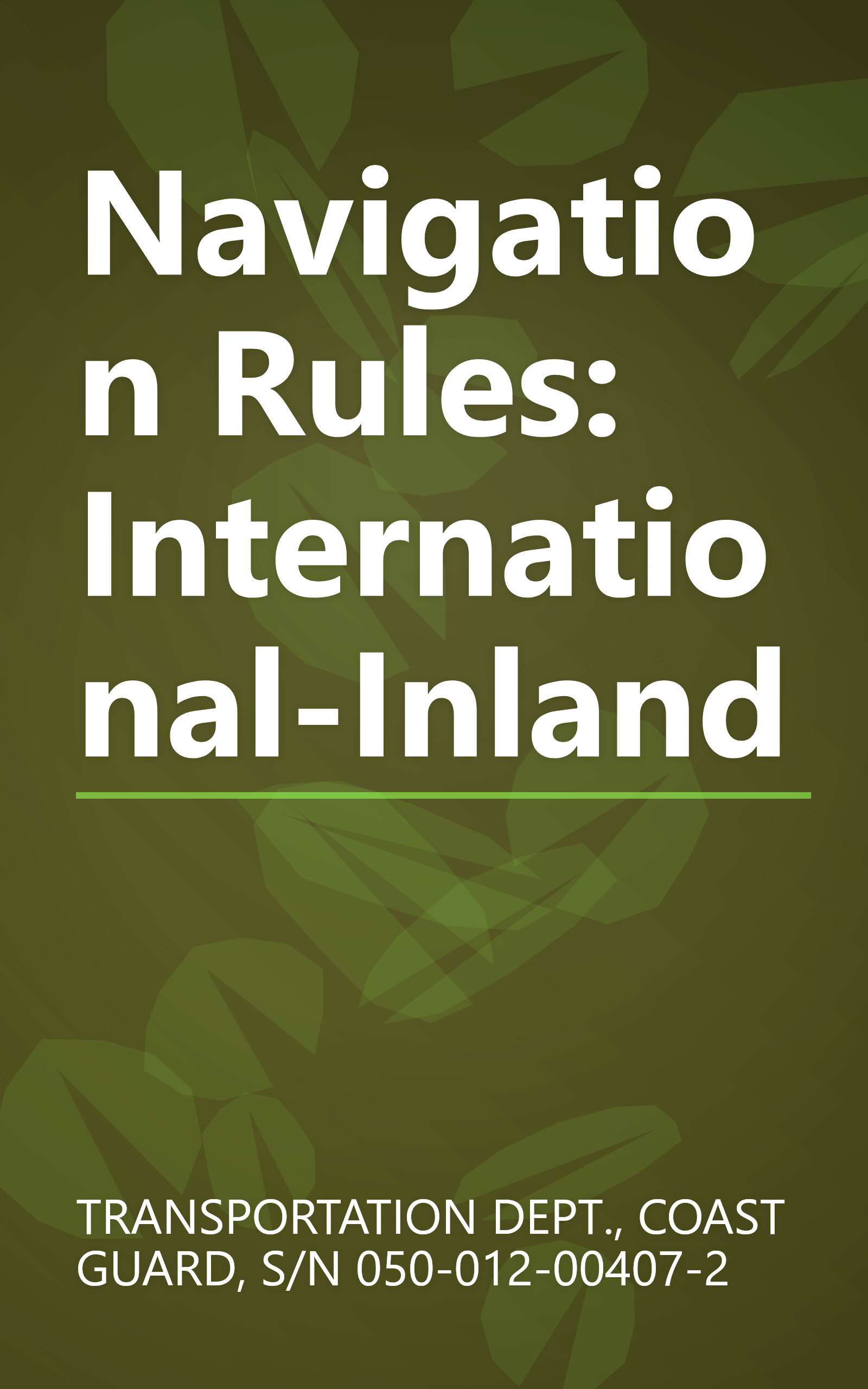 Navigation Rules: International-Inland book cover