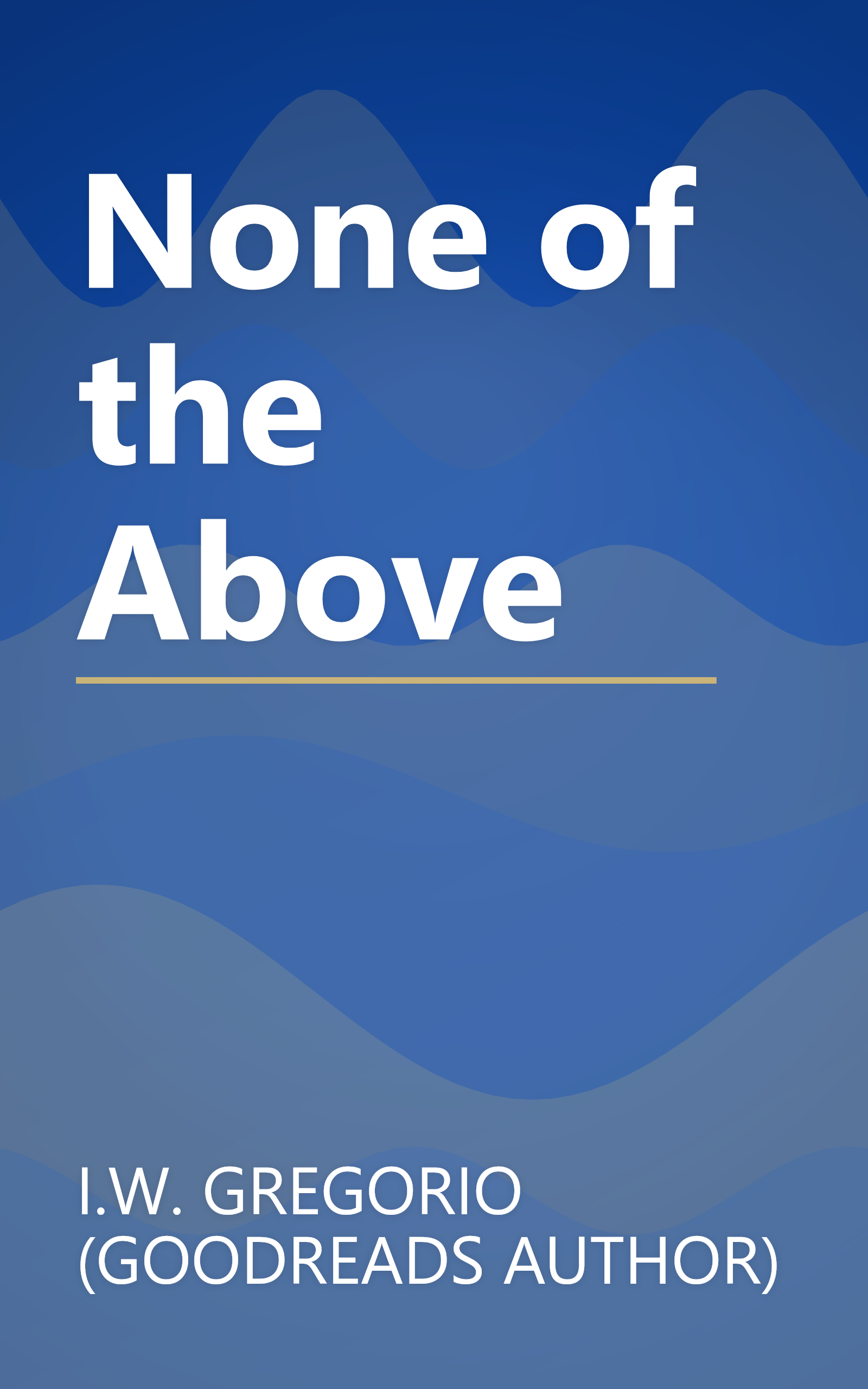 None of the Above book cover