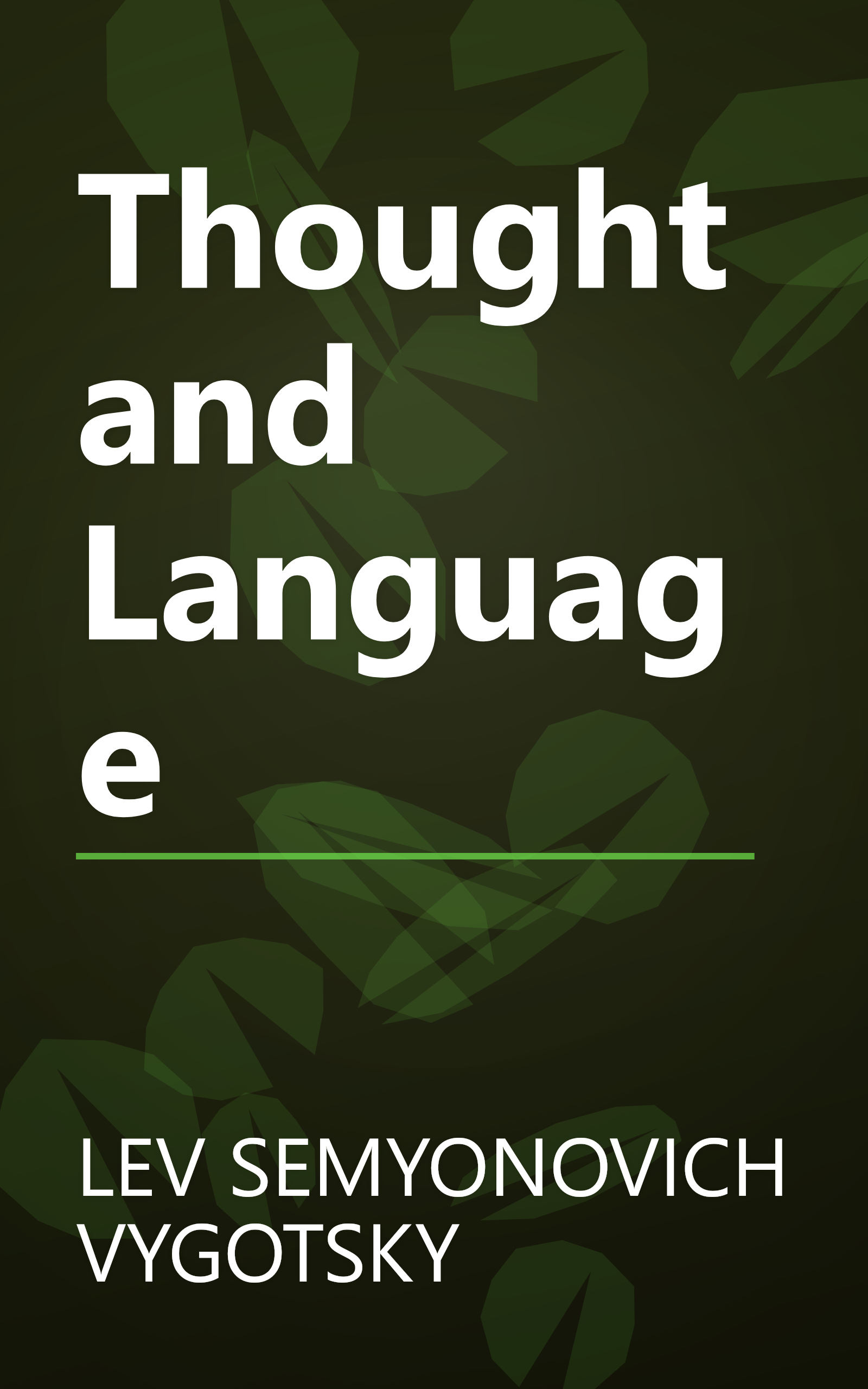 Thought and Language book cover