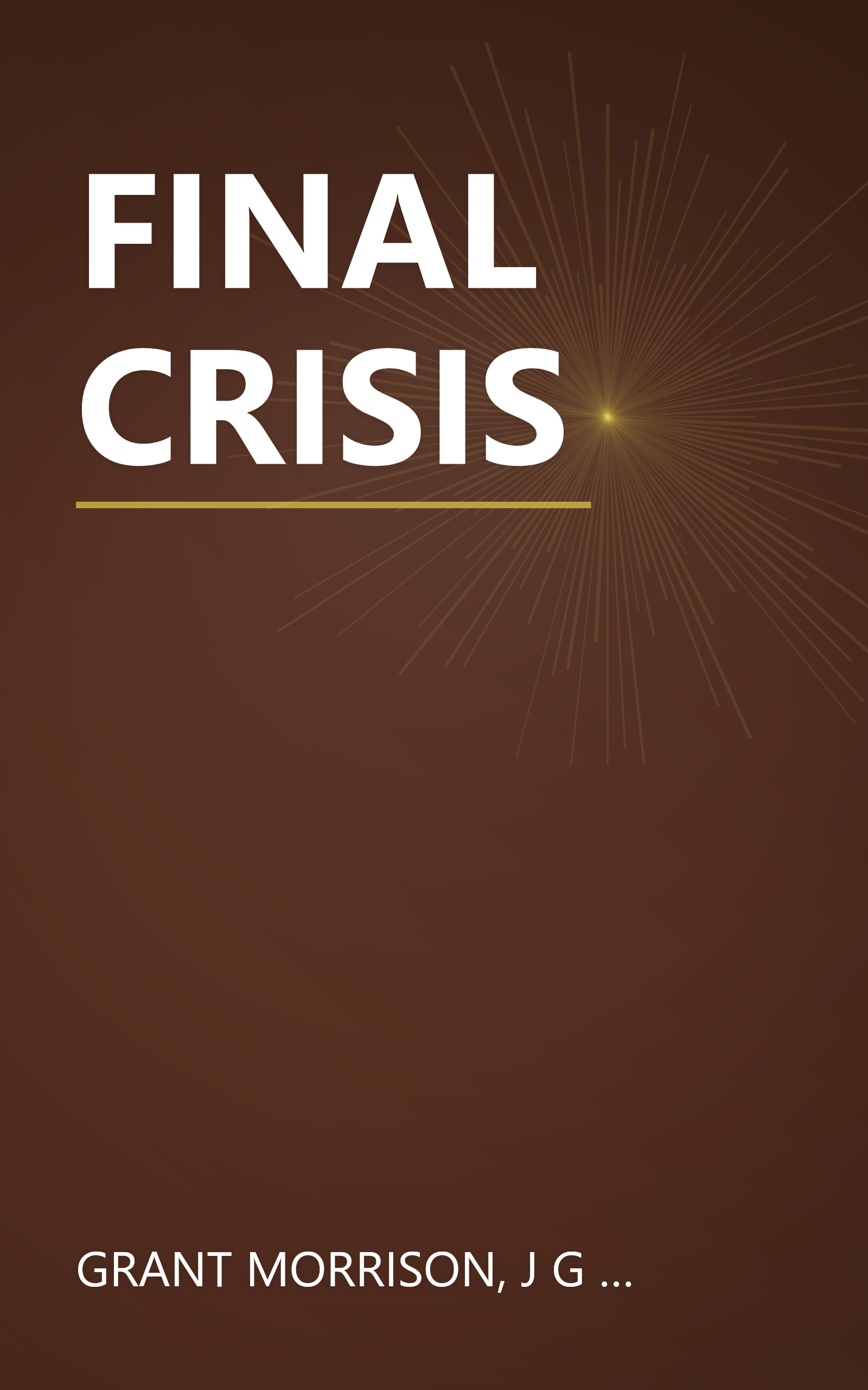 FINAL CRISIS book cover