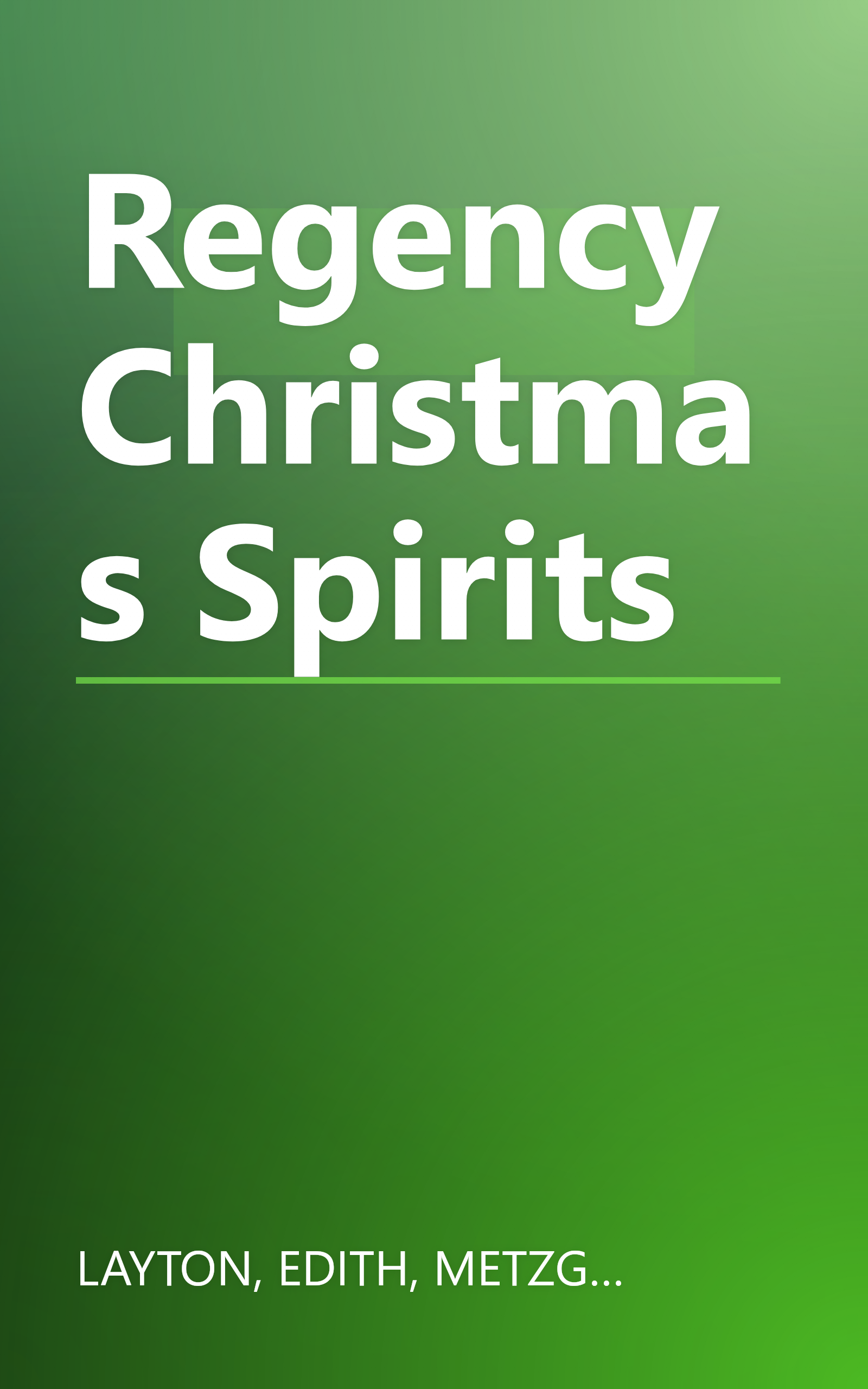 Regency Christmas Spirits book cover