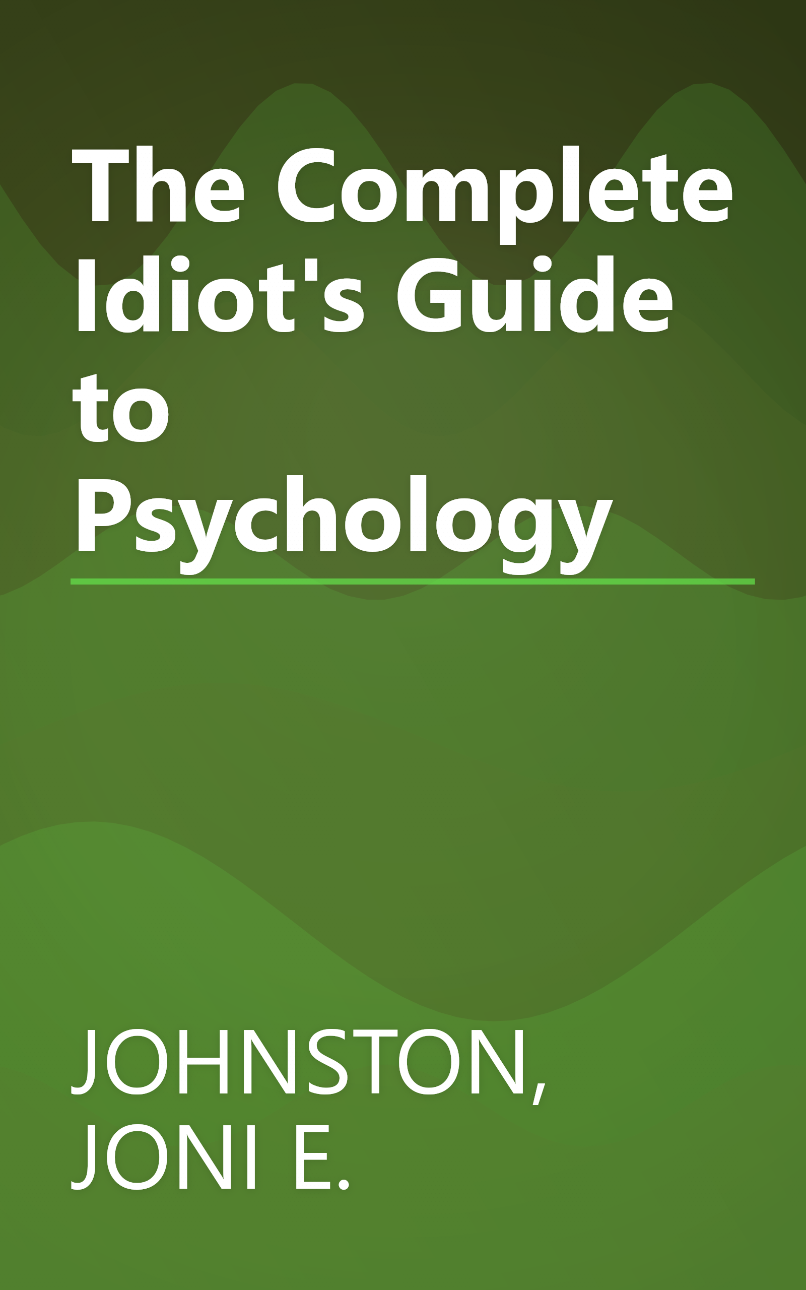 The Complete Idiot's Guide to Psychology book cover